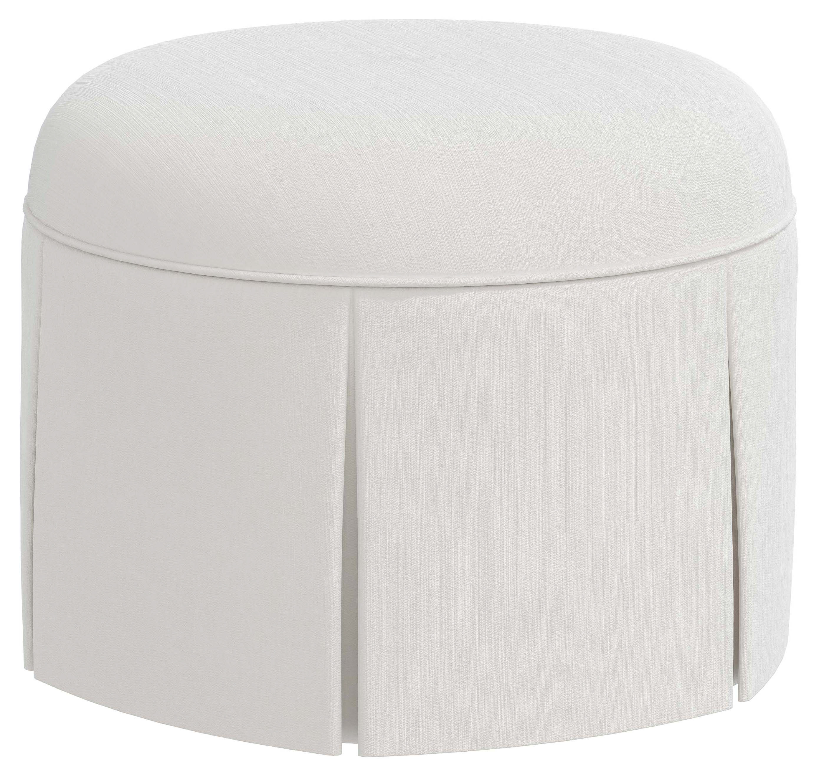 Liza Velvet Skirted Ottoman | One Kings Lane