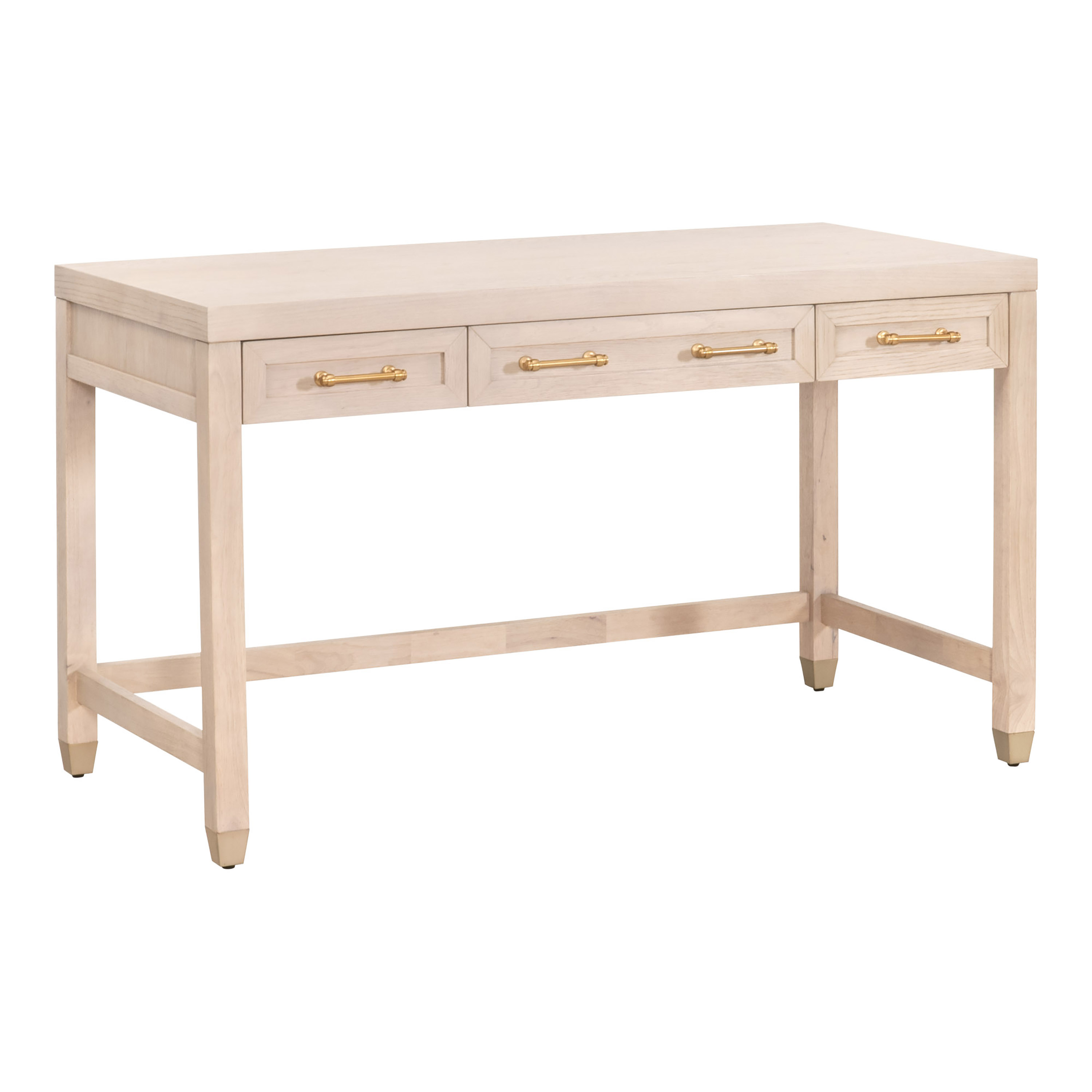 Lilou 3-Drawer Desk, Light Honey Oak | One Kings Lane