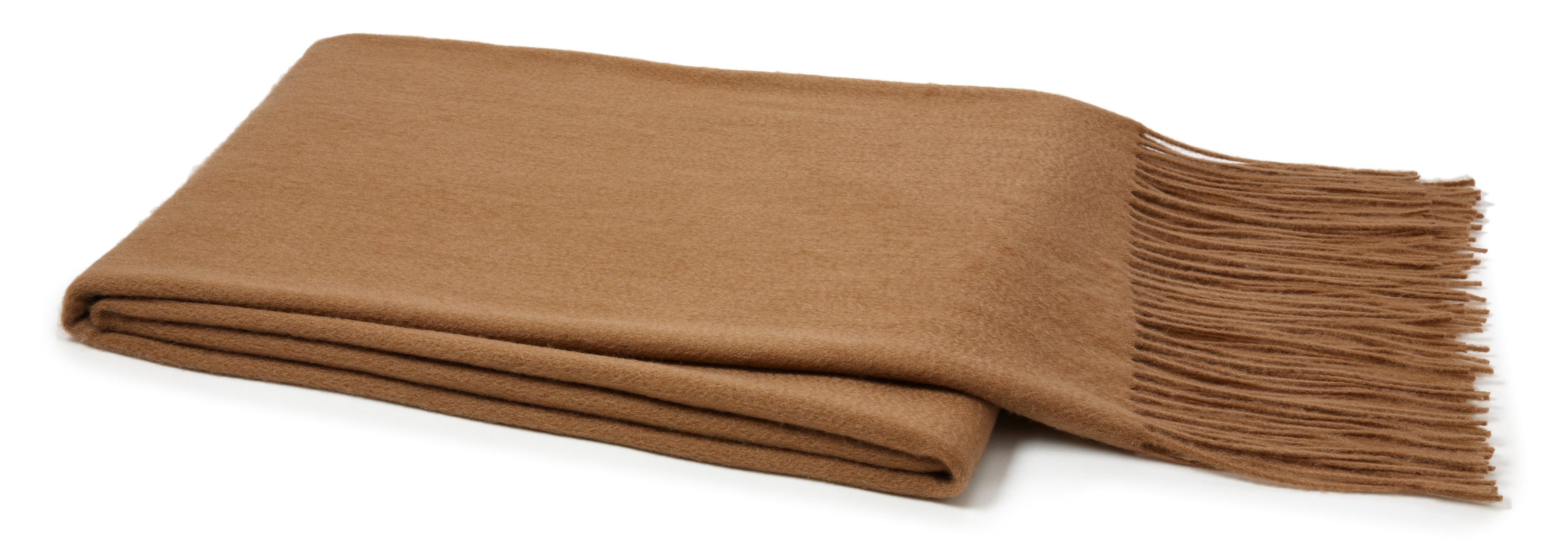 Cashmere-Blended Throw, Camel | One Kings Lane