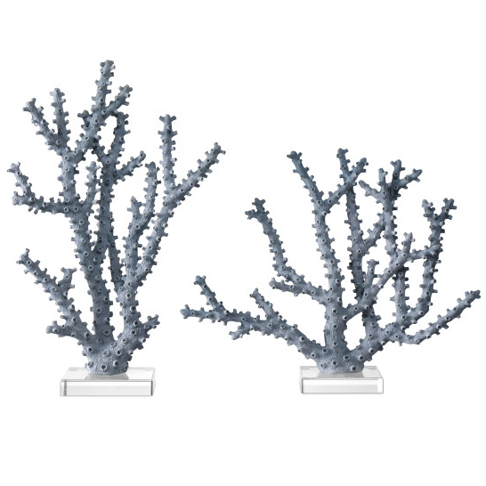 S/2 Coral Objects, Blue | One Kings Lane