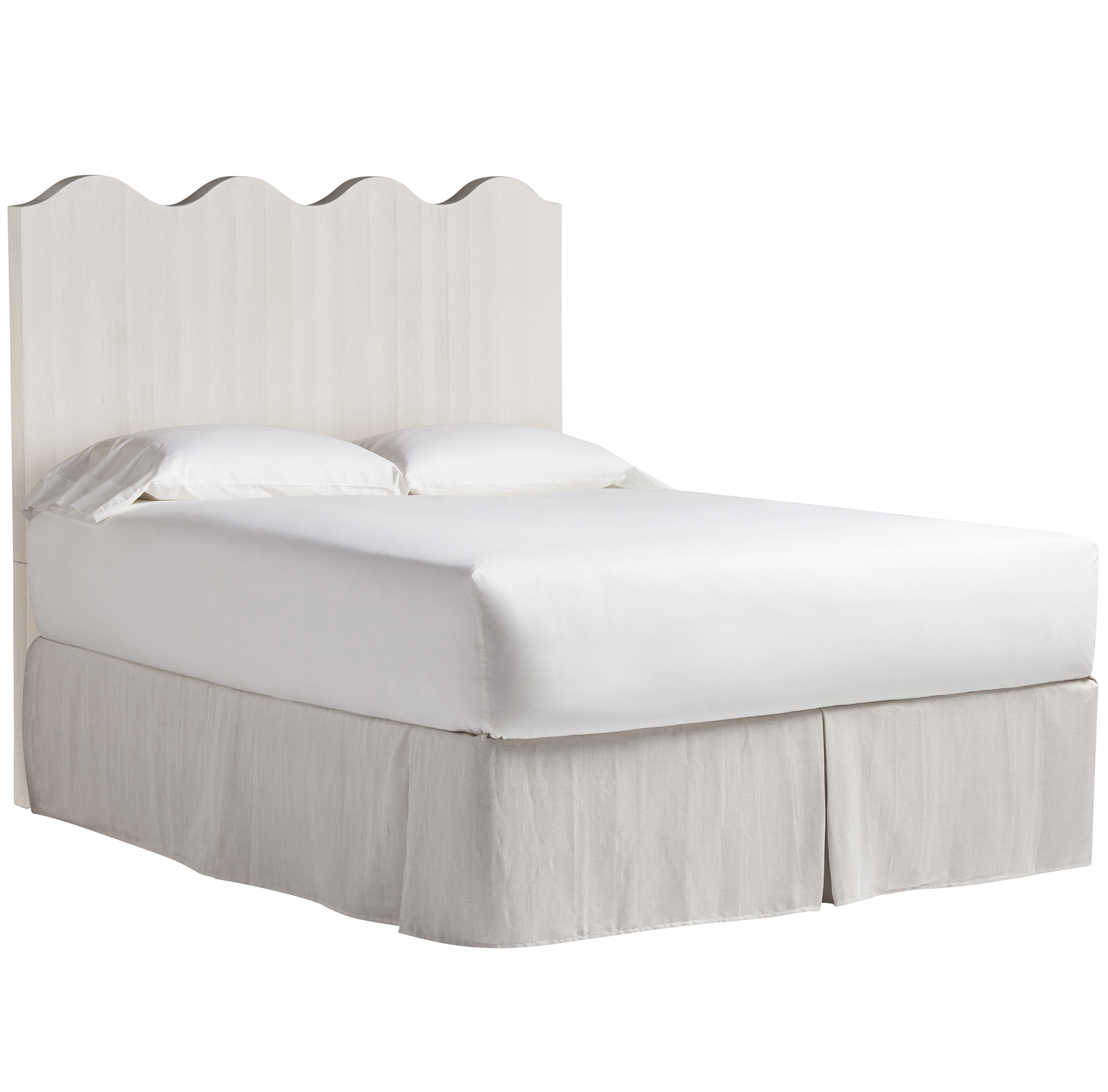 Coastal Living Marino Queen Scallop Headboard, White Sand | One Kings Lane