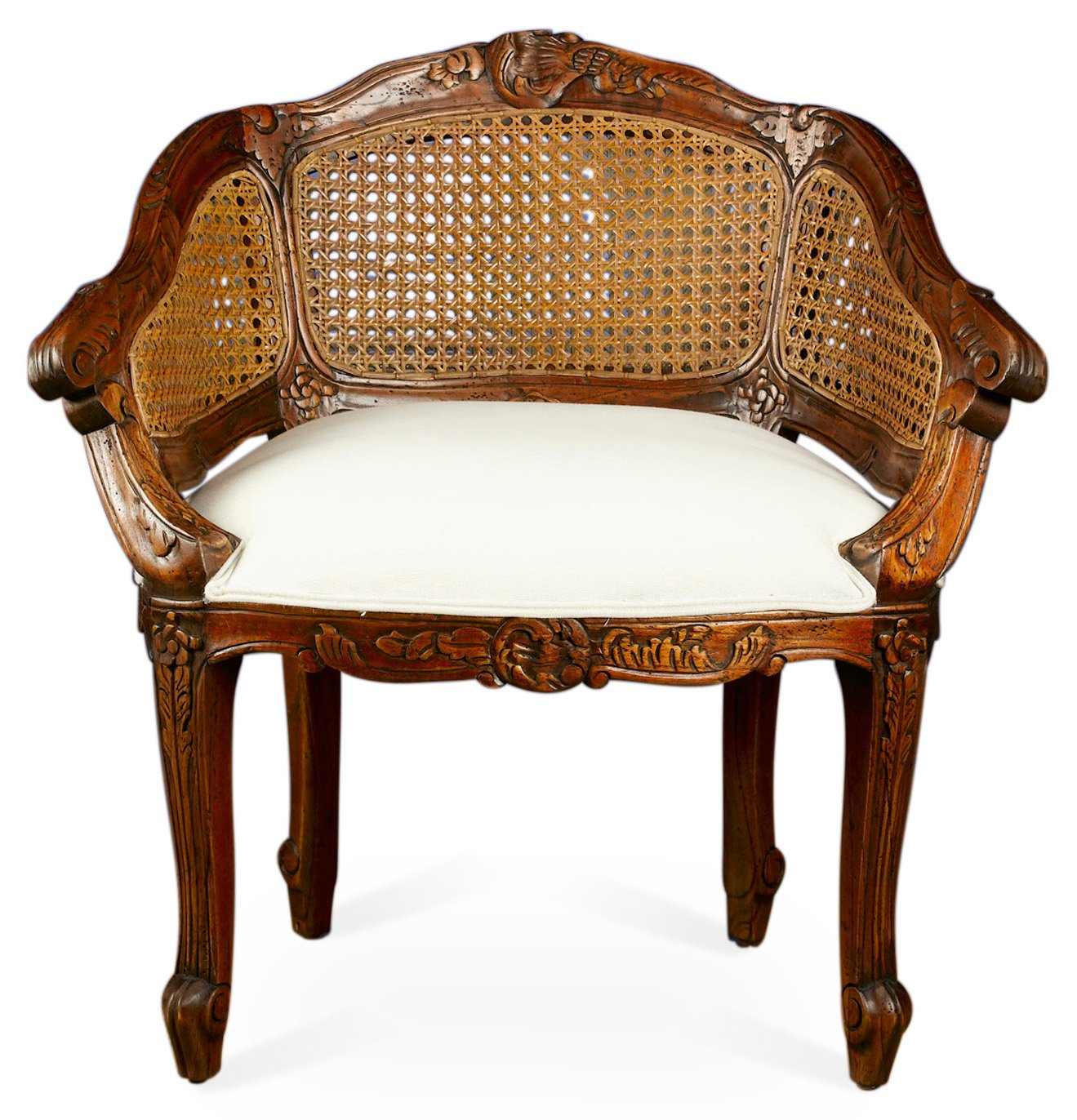 Wicker-Back Slipper Chair | One Kings Lane