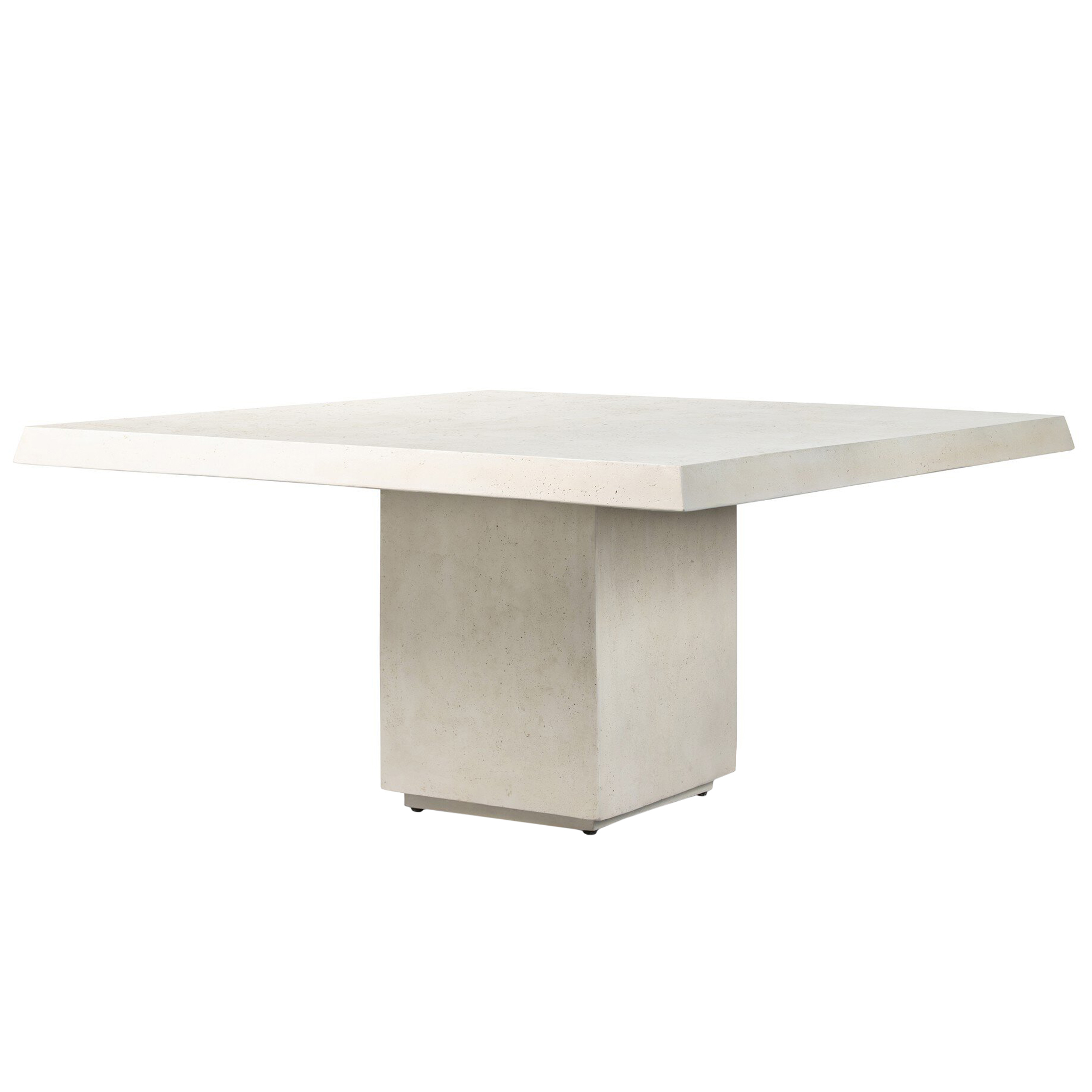 Avila 60" Outdoor Concrete Dining Table, Aged White | One Kings Lane