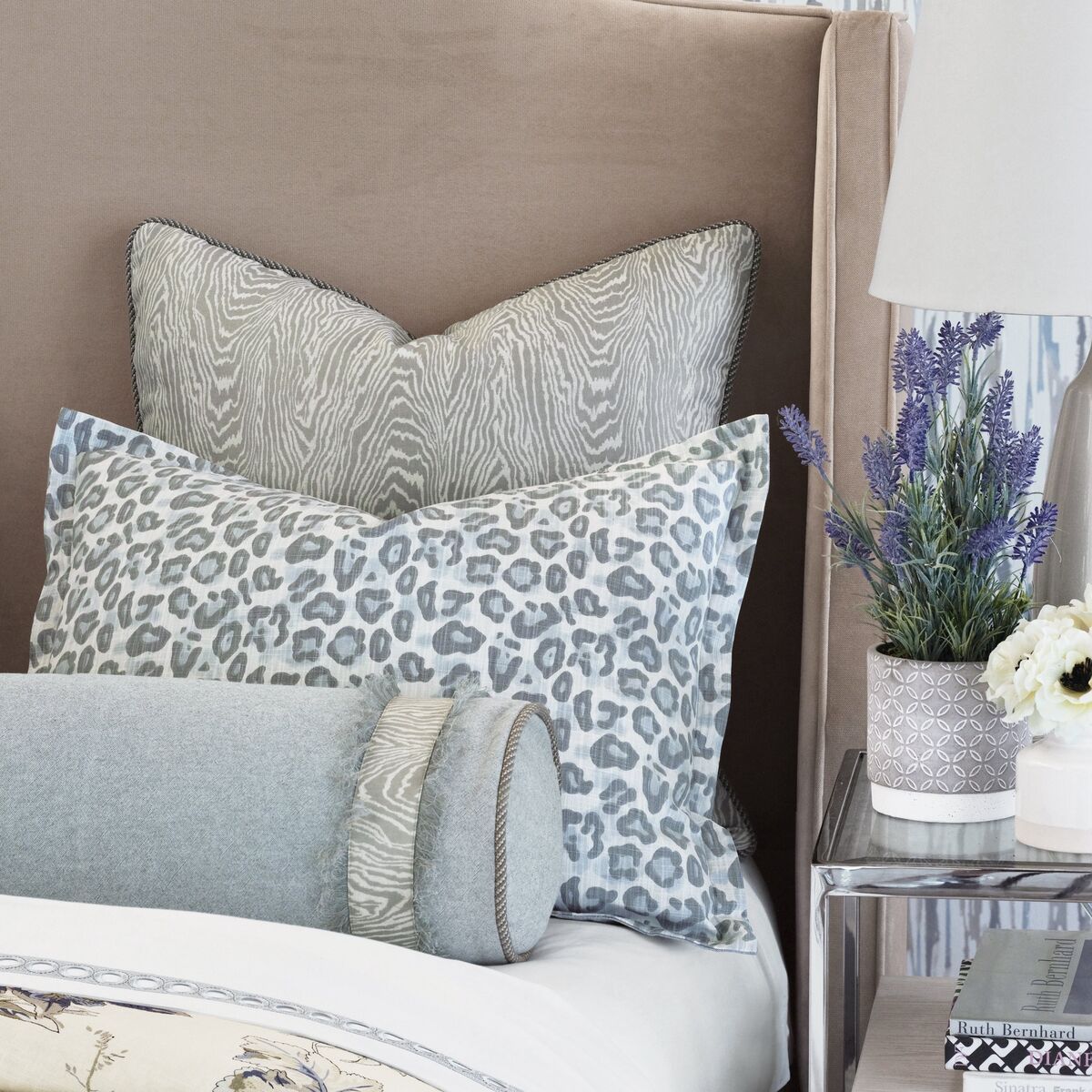 Blue Zebra Print Bedding