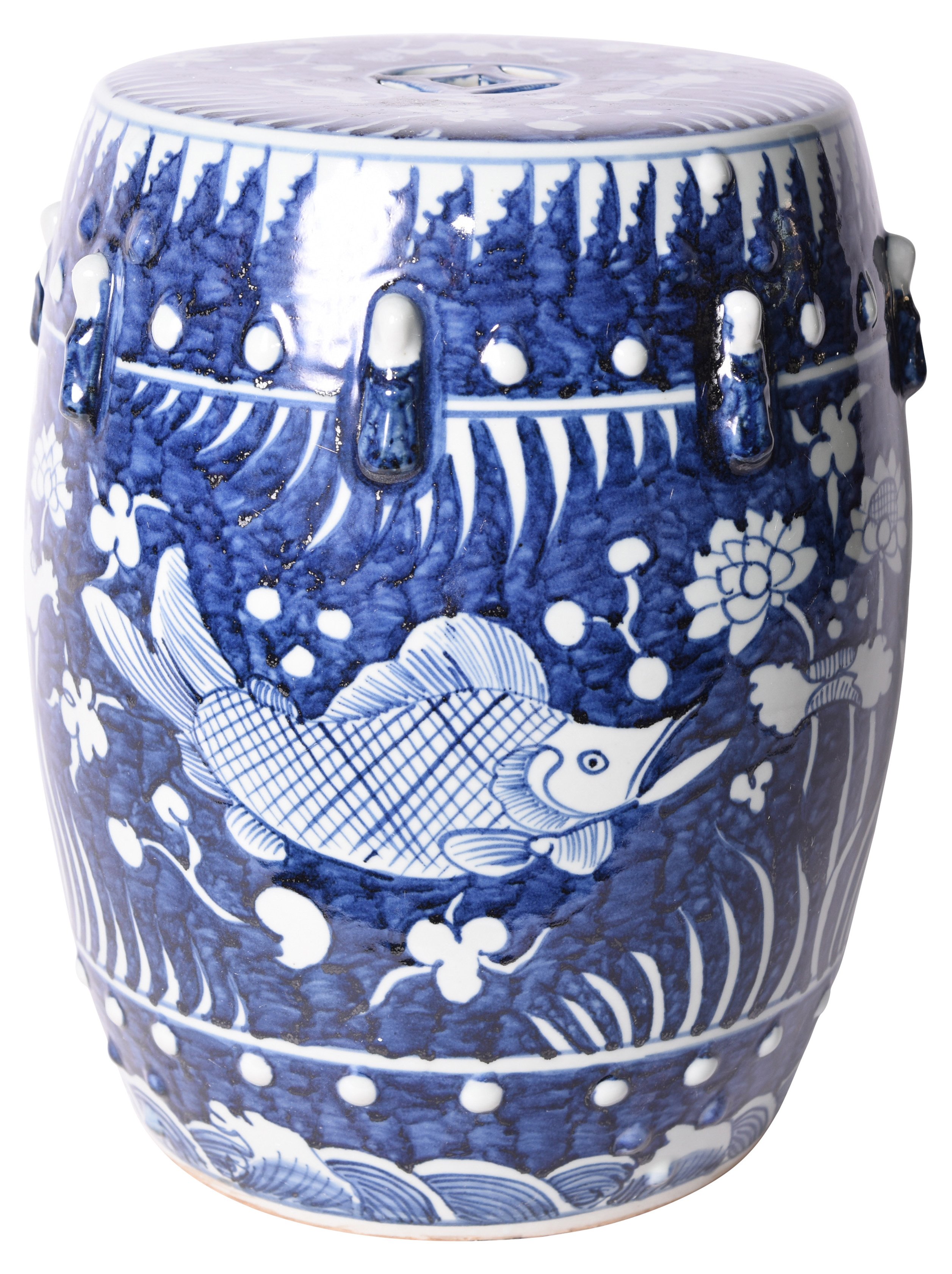 Fish Lotus Garden Stool | One Kings Lane