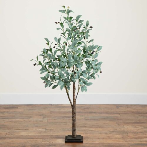 4ft. Lighted Artificial Fruiting Olive Tree - Green — Planner 5D