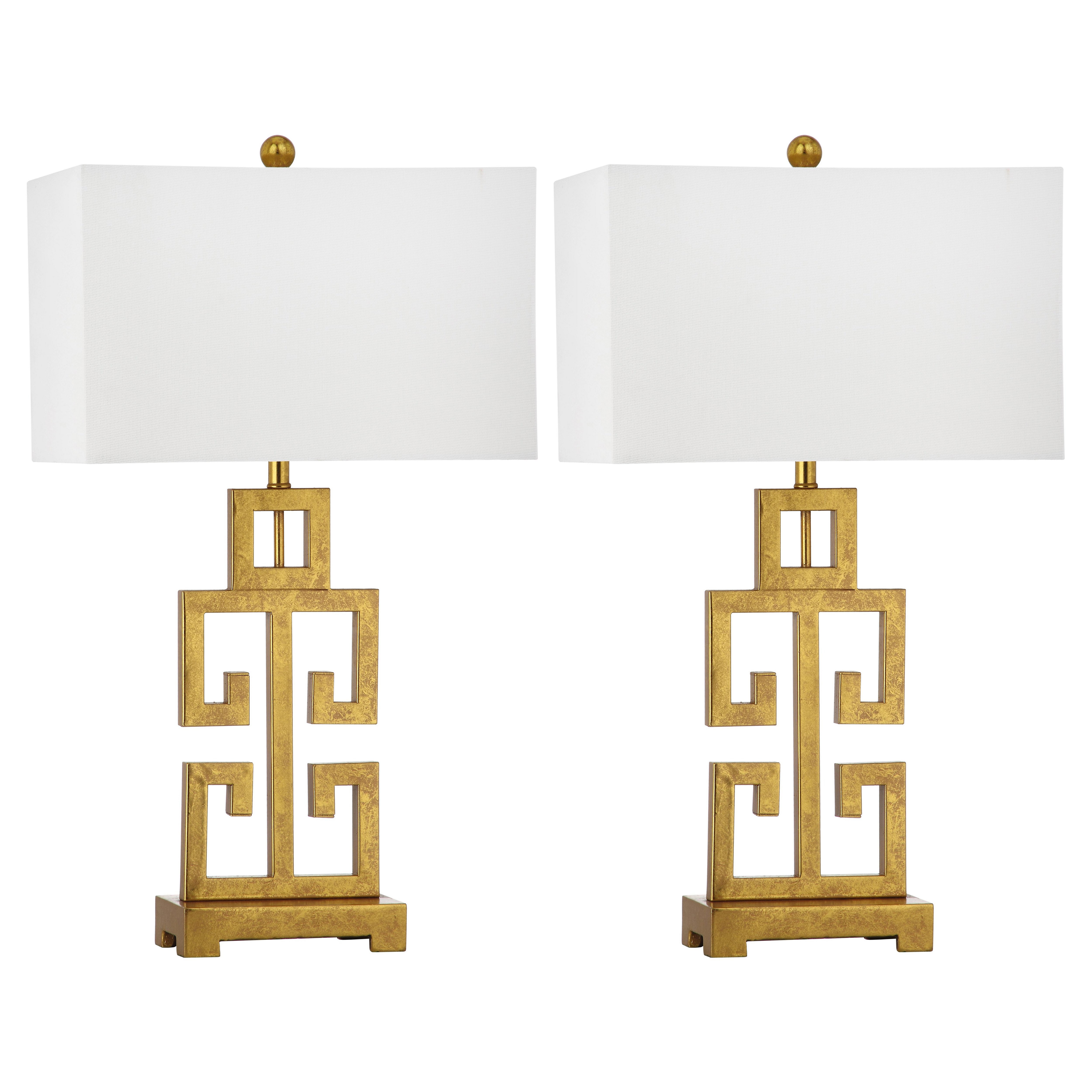 Zeus Table Lamp Set, Gold | One Kings Lane