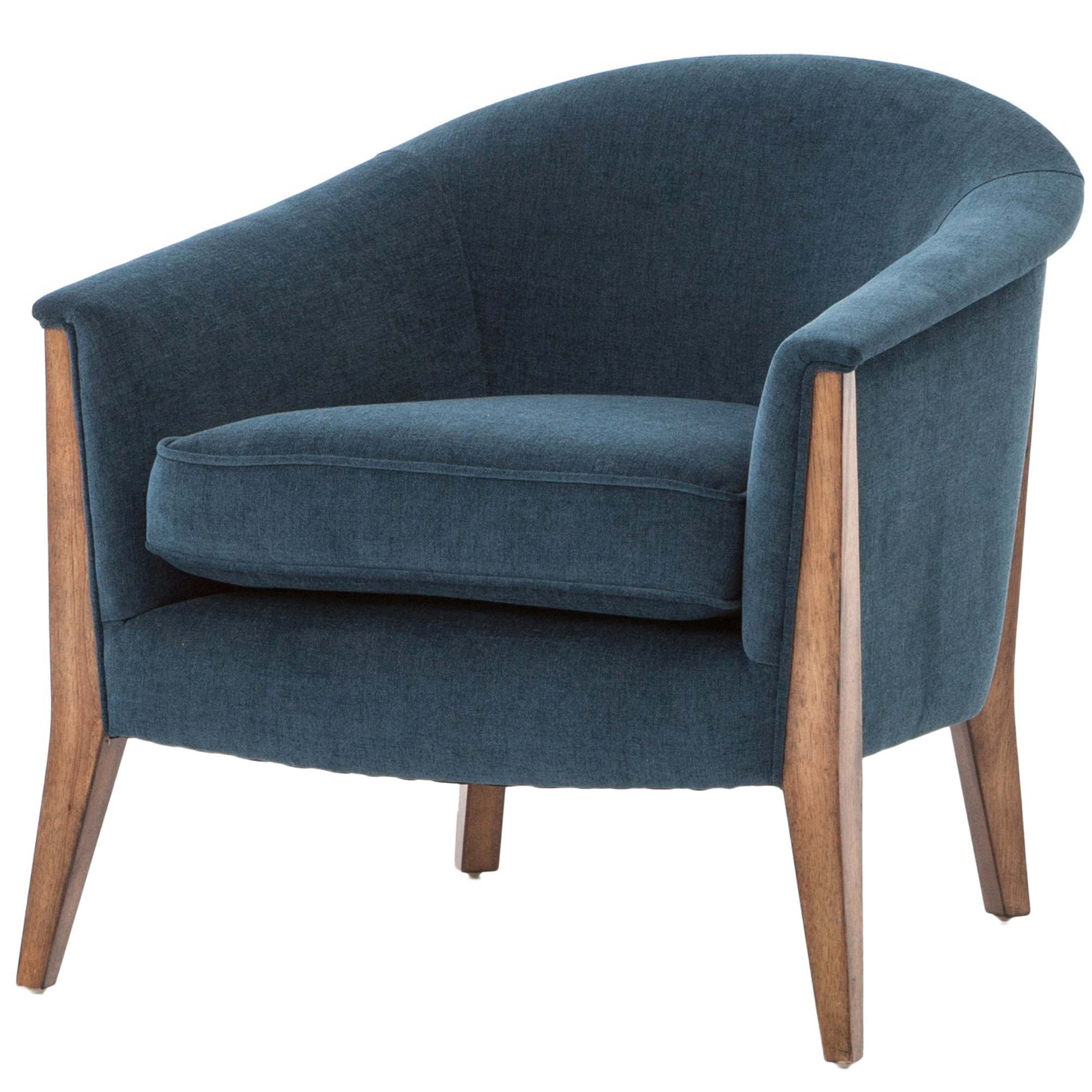 Nina Accent Chair, Plush Azure Performance | One Kings Lane