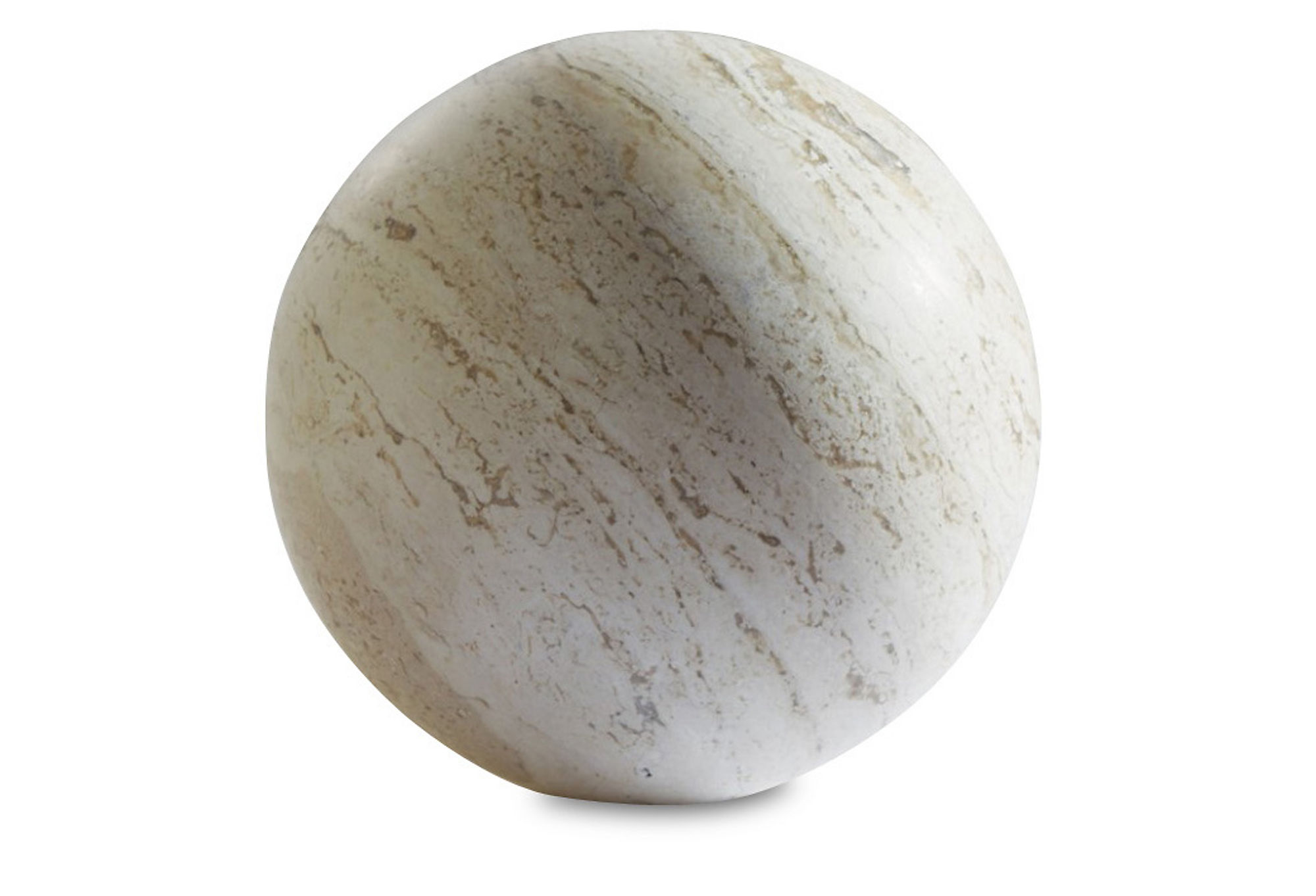 Travertine Sphere, Tan | One Kings Lane