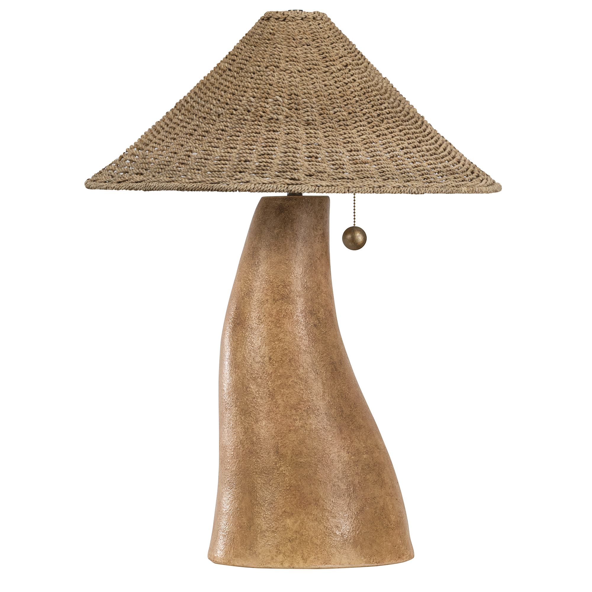 Seyla Ceramic Table Lamp, Abaca/Ancient Terracotta | One Kings Lane