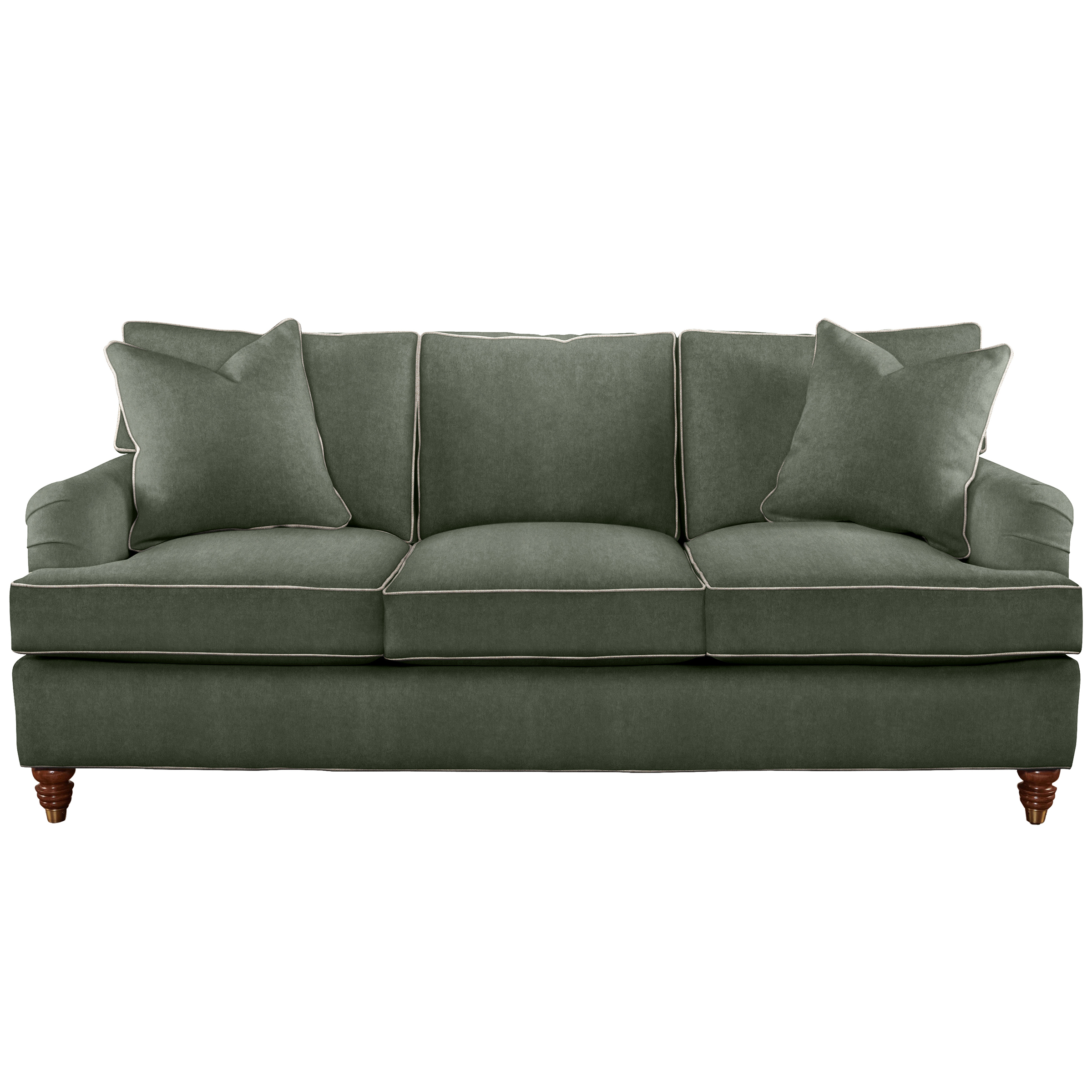 Kate Queen Sleeper Sofa, Crypton Velvet/Contrast Welt | One Kings Lane
