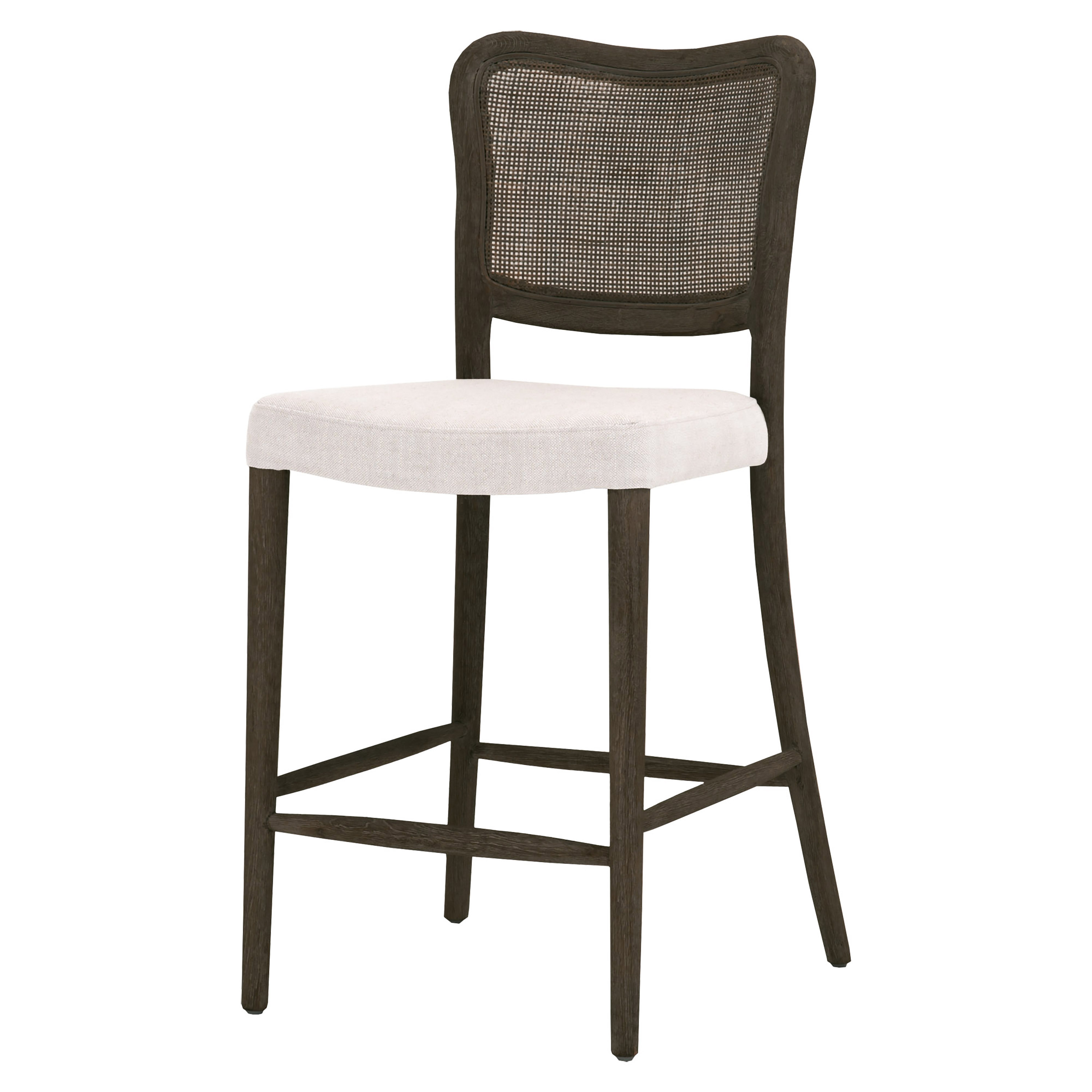 Sullivan Cane Counter Stool, Matte Brown/Bisque | One Kings Lane