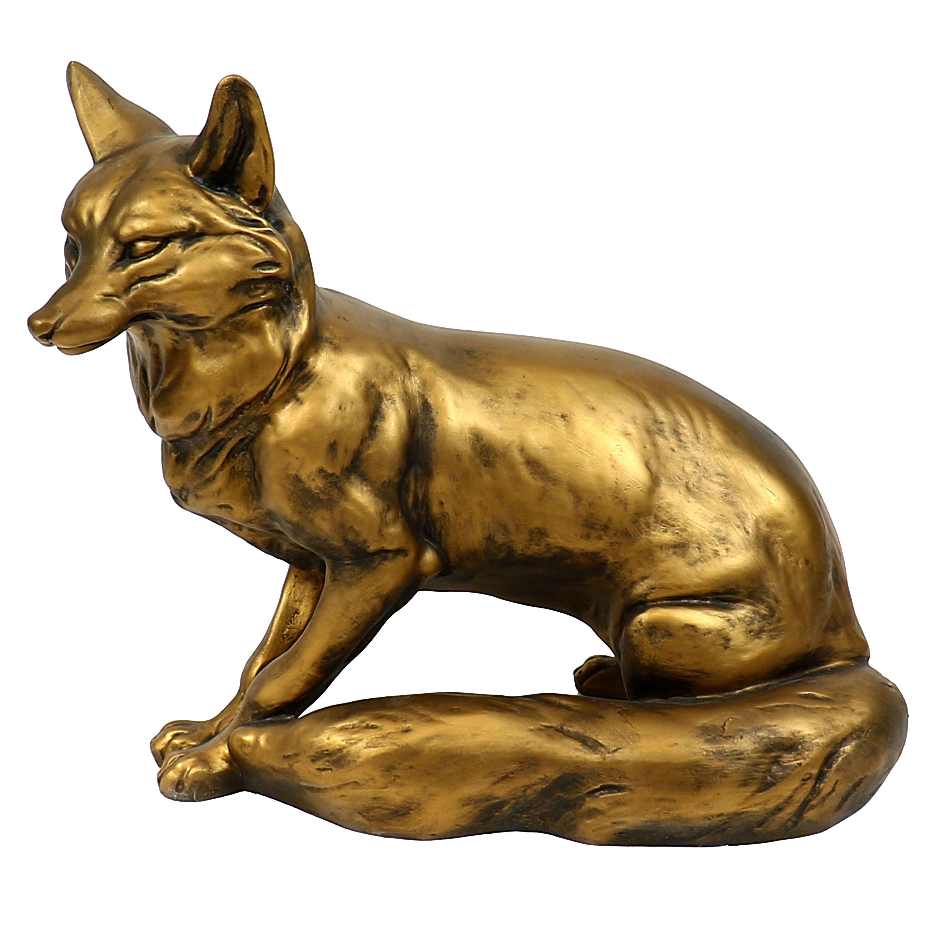 16" Fox Outdoor Statue | One Kings Lane