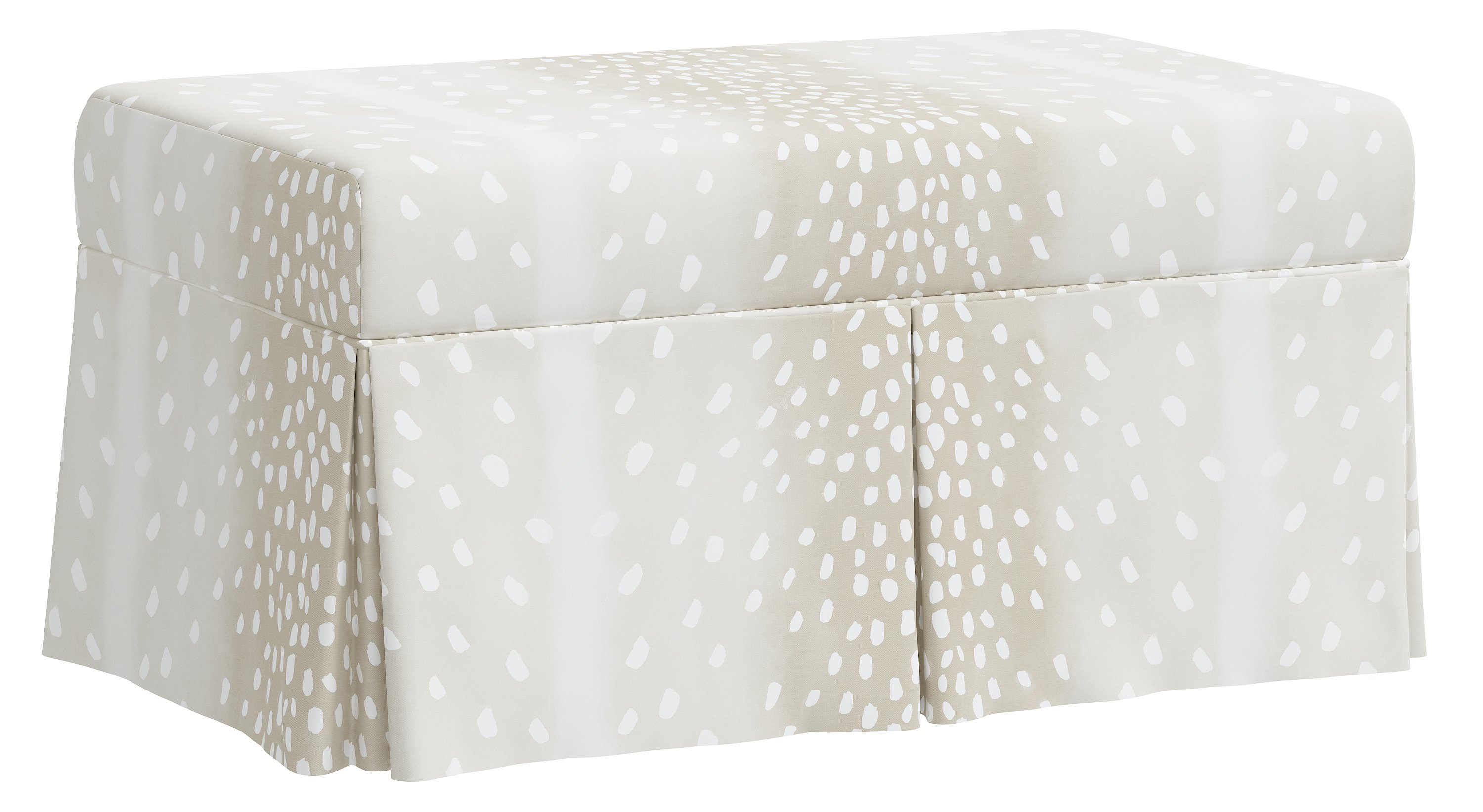 Skirted storage bench store