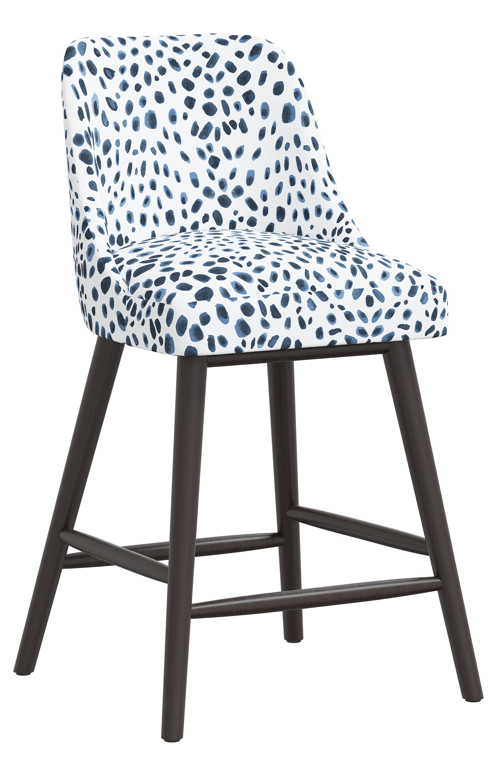 Barron Counter Stool, Cheetah Navy | One Kings Lane