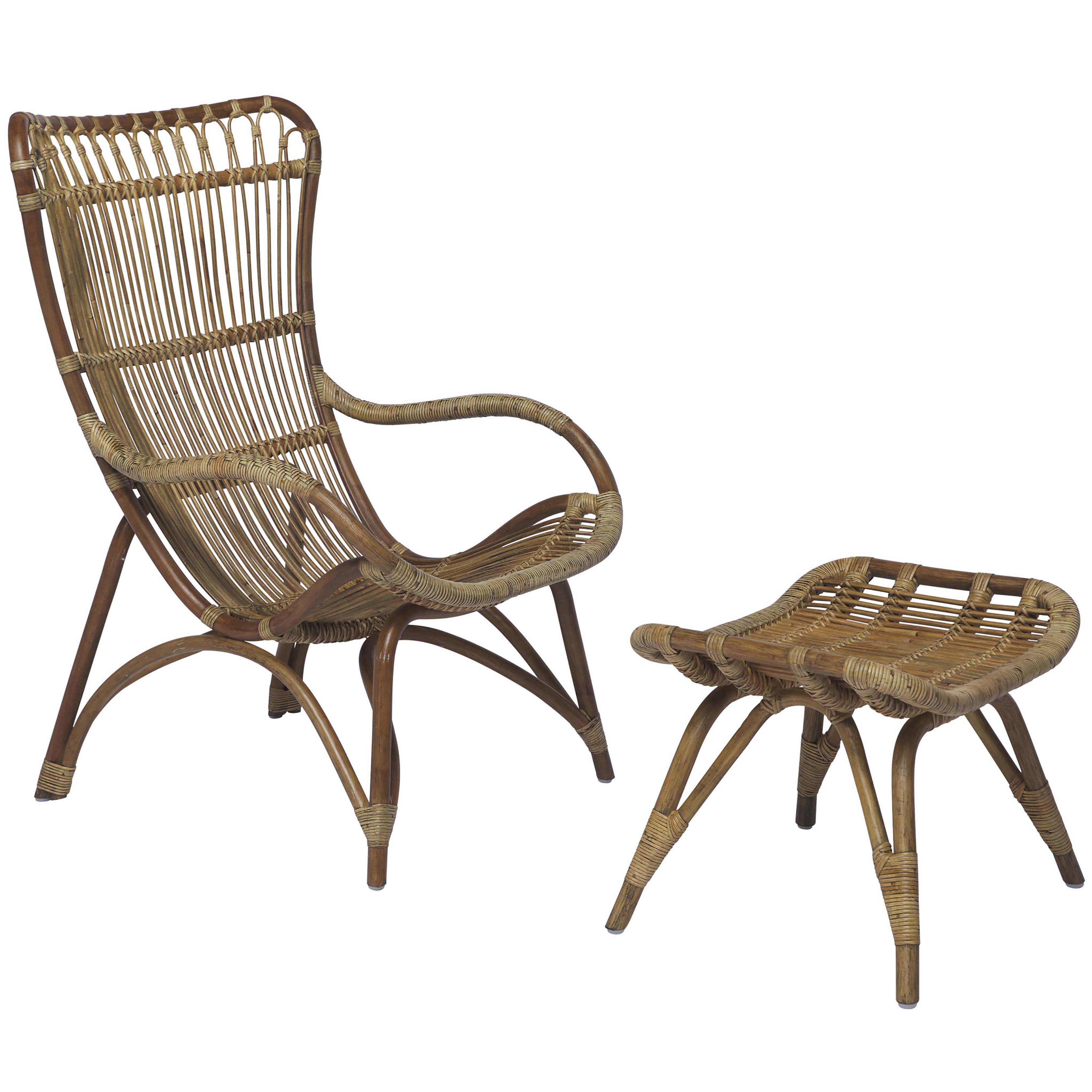 Monet Lounge Chair/Footstool, Antique Brown | One Kings Lane