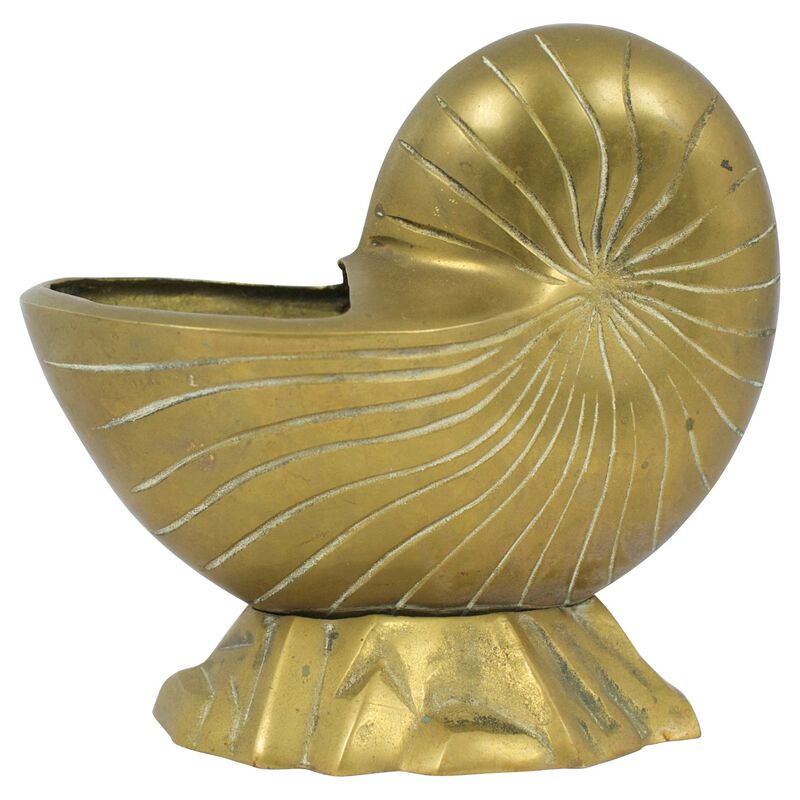 Craft Supplies & Tools Mid Century Ceramic Nautilus Shell Planter ...