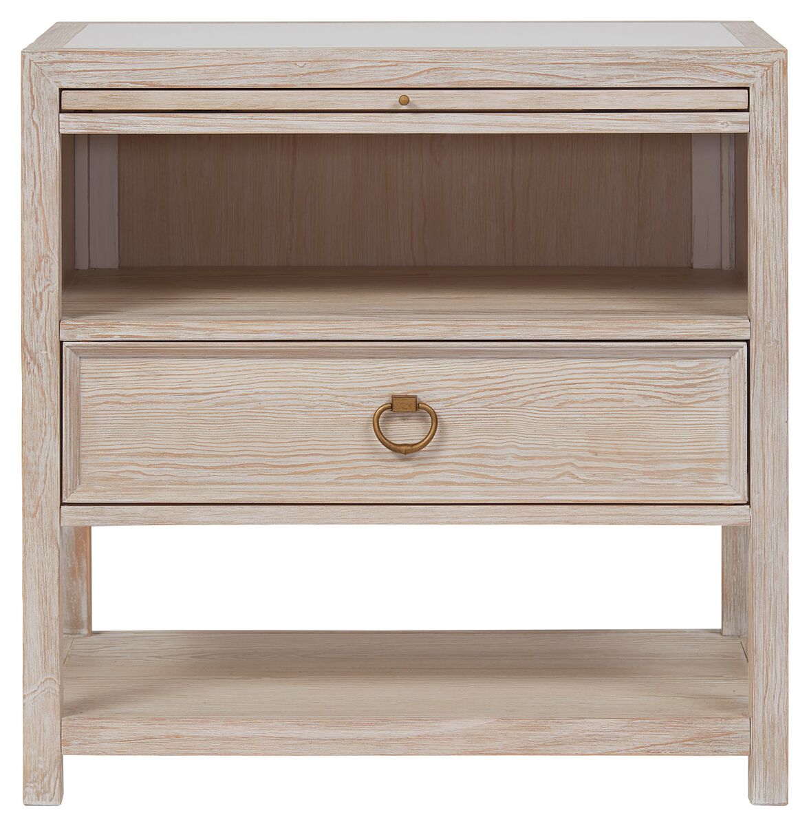 White washed oak nightstand store