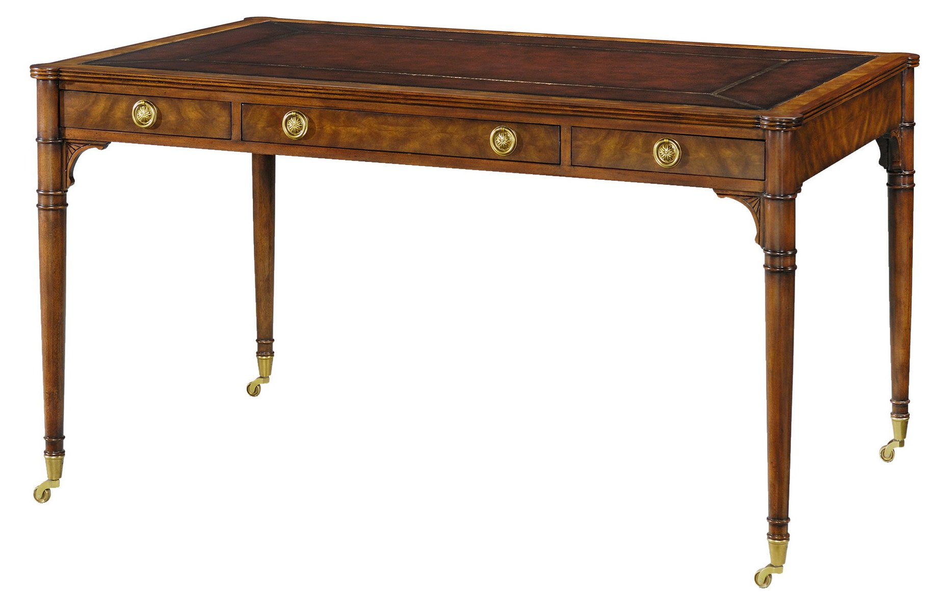 Man-of-Letters Leather Writing Table | One Kings Lane