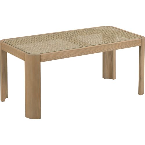 Heidi Cane Cocktail Table, Natural | One Kings Lane