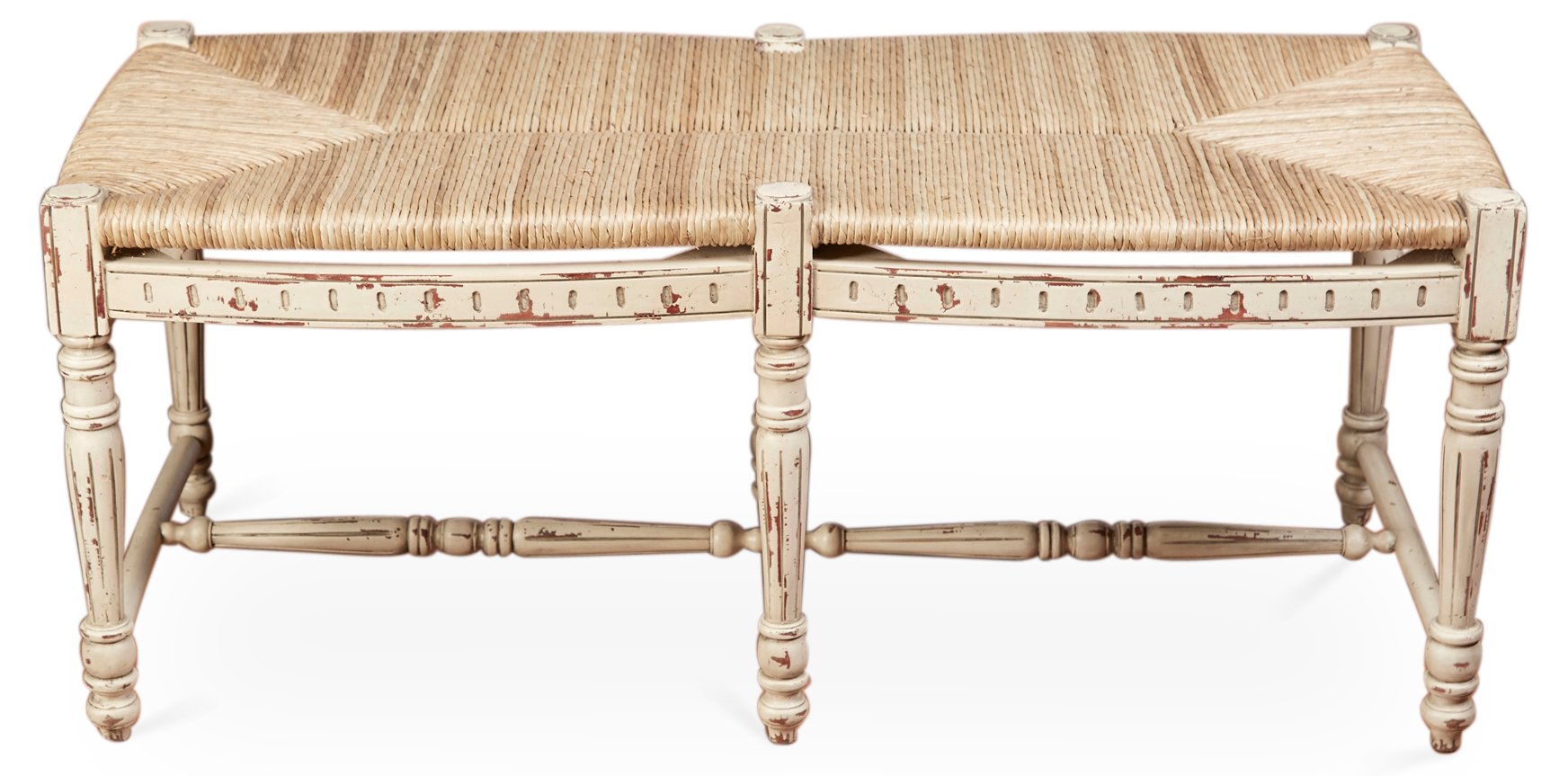 Betsy Bench, Distressed Beige | One Kings Lane