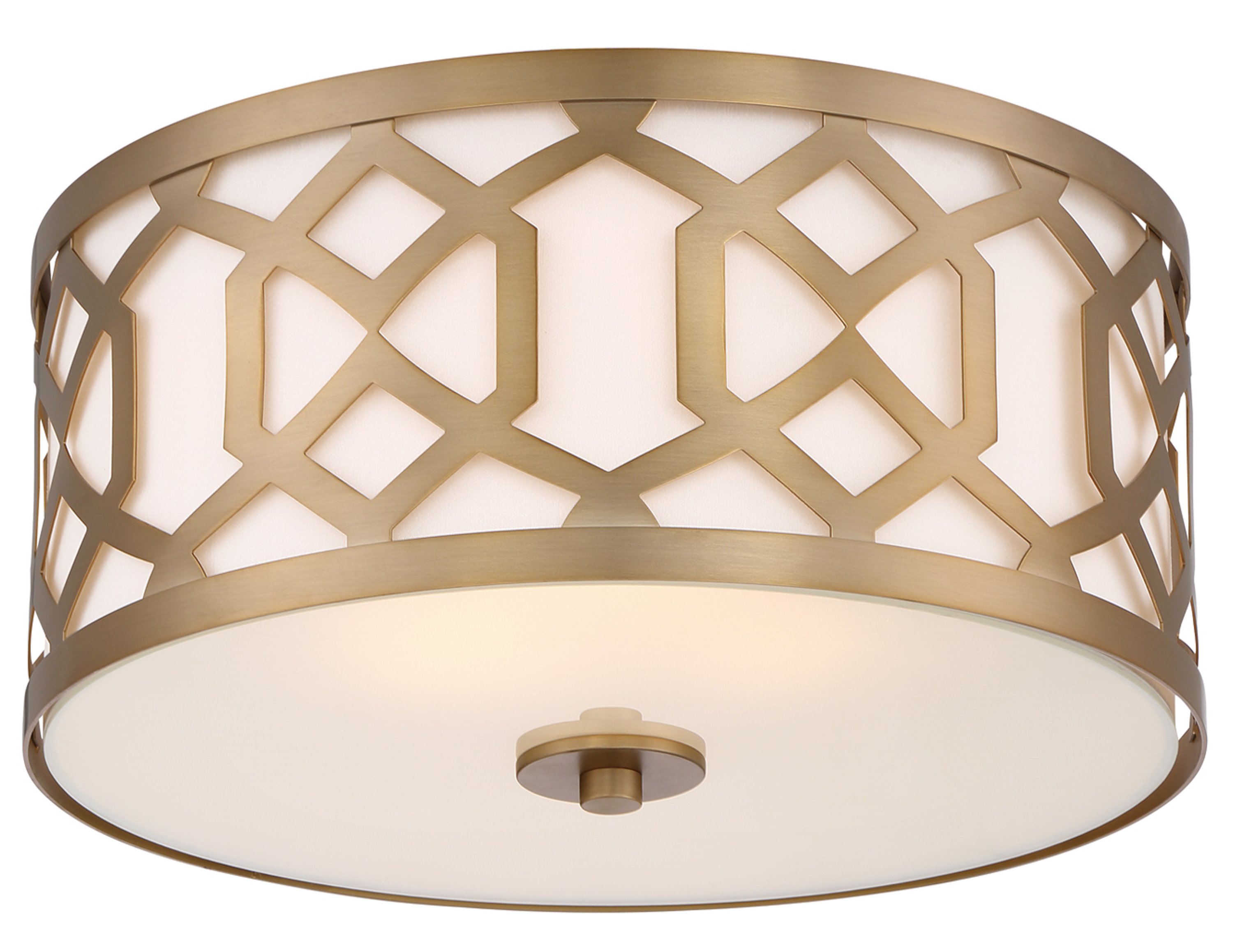 Jennings 3-Light Ceiling Mount, Brass | One Kings Lane