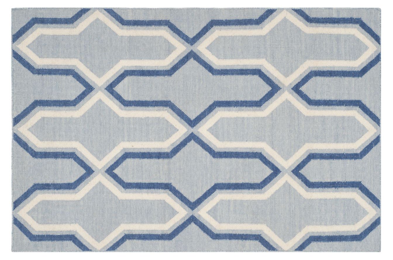 Celeste Dhurrie Rug, Blue | One Kings Lane