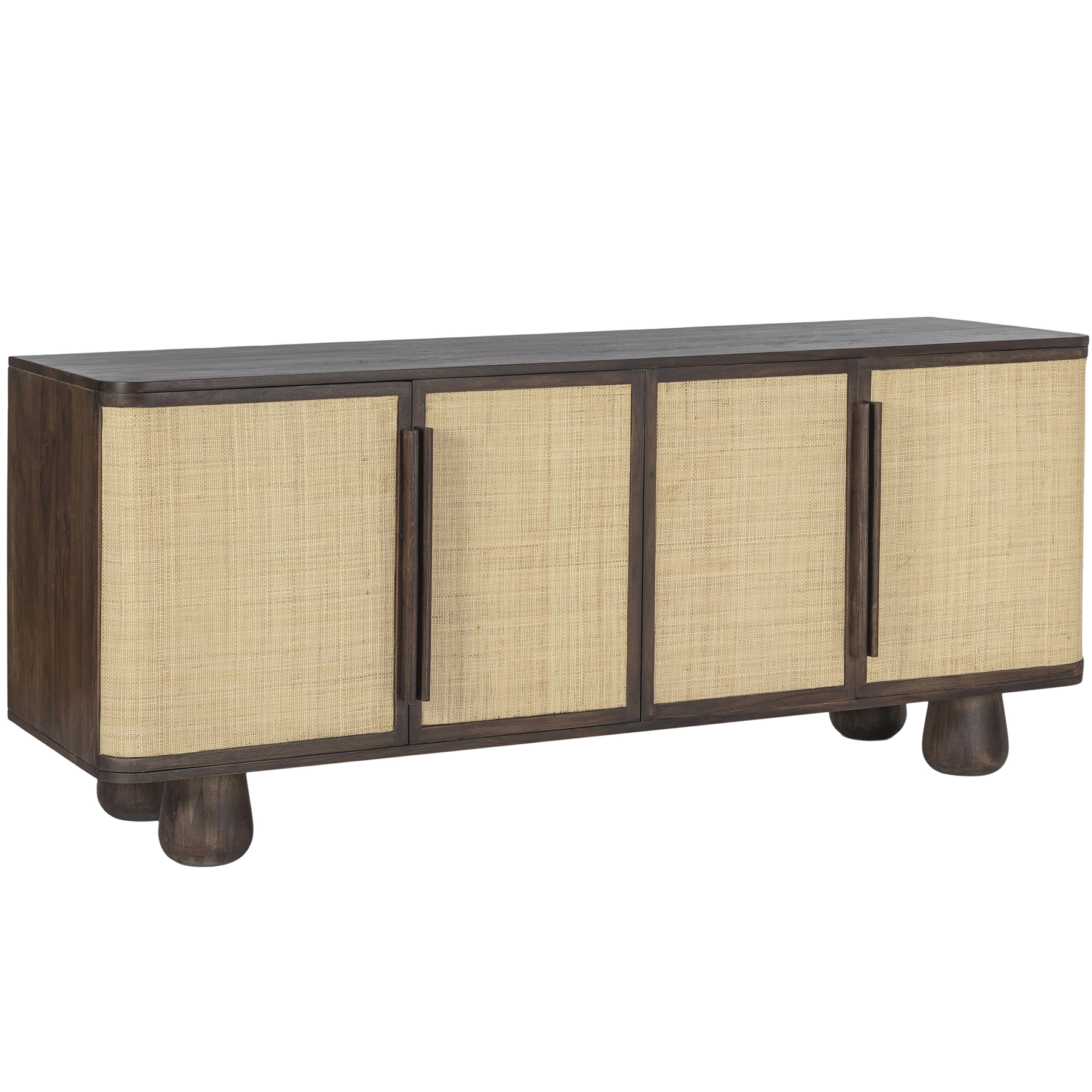 Greyson Buffet Cabinet, Dark Brown/Natural | One Kings Lane