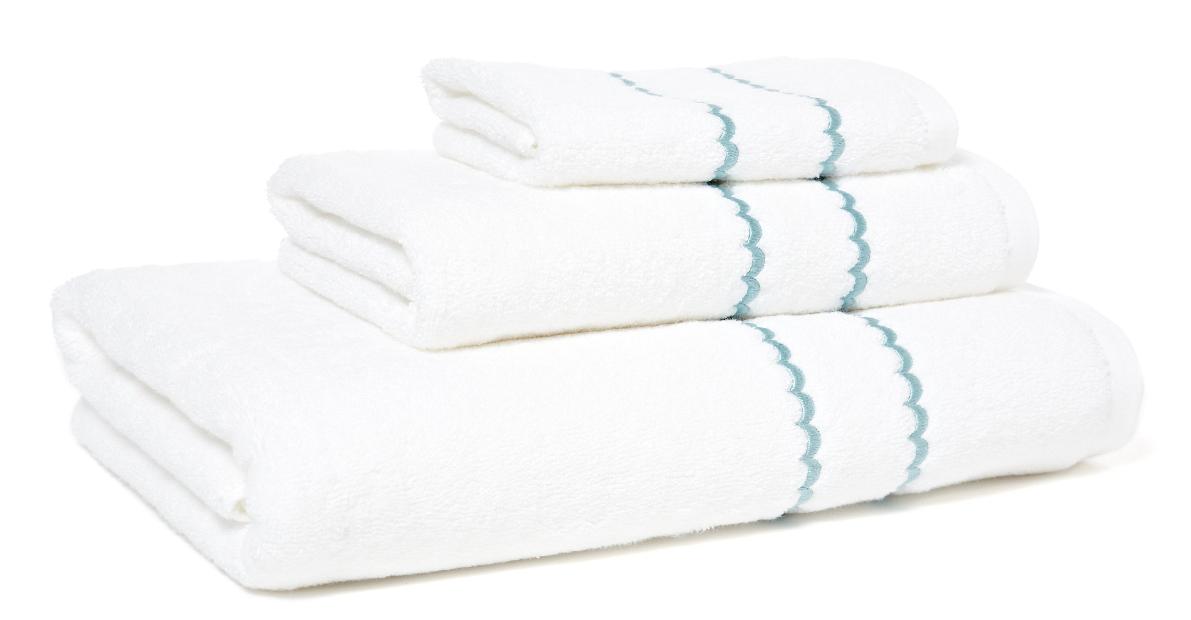 3-Pc Double Scallop Towel Set, Lilac | One Kings Lane