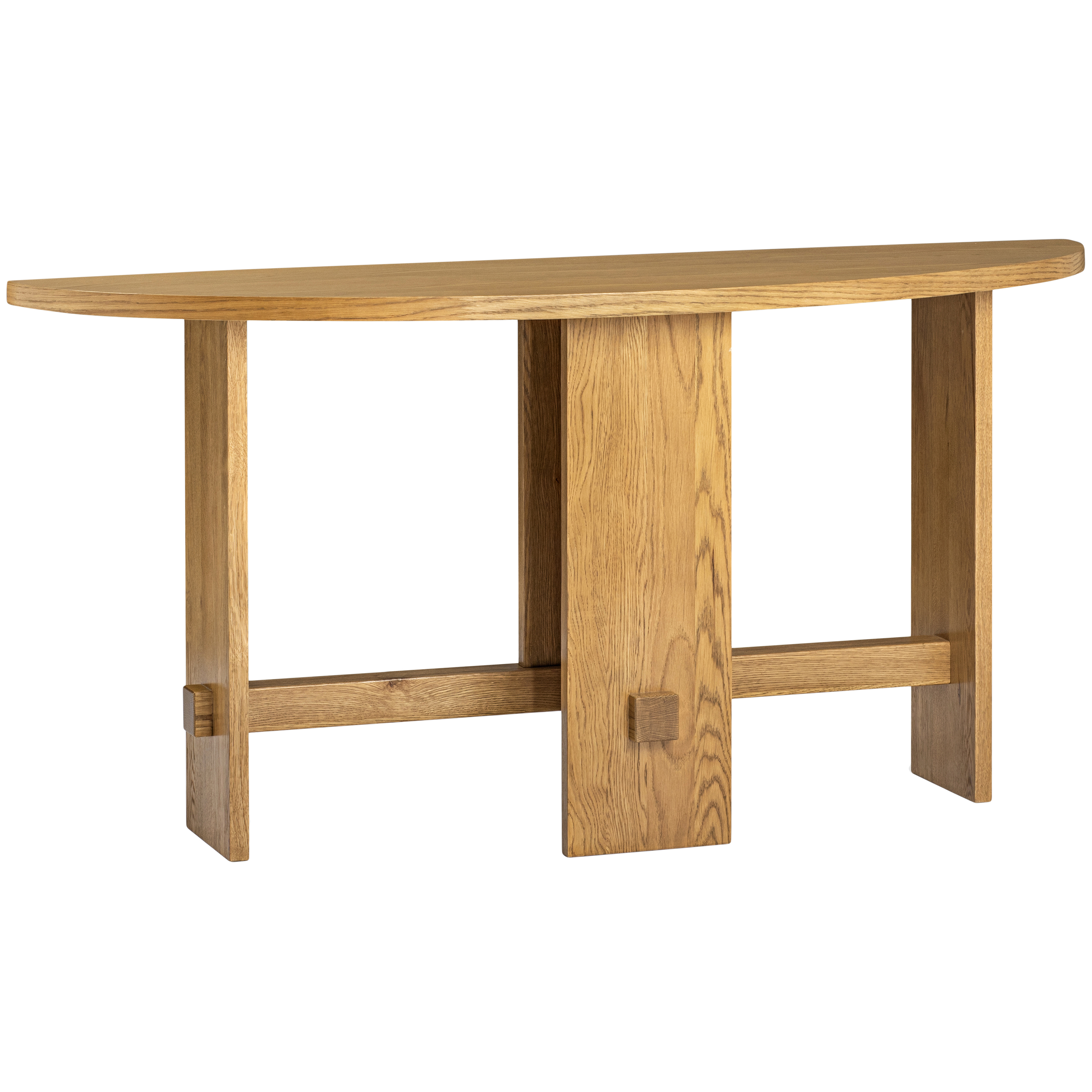 Federico Demilune Oak Console Table, Honey | One Kings Lane