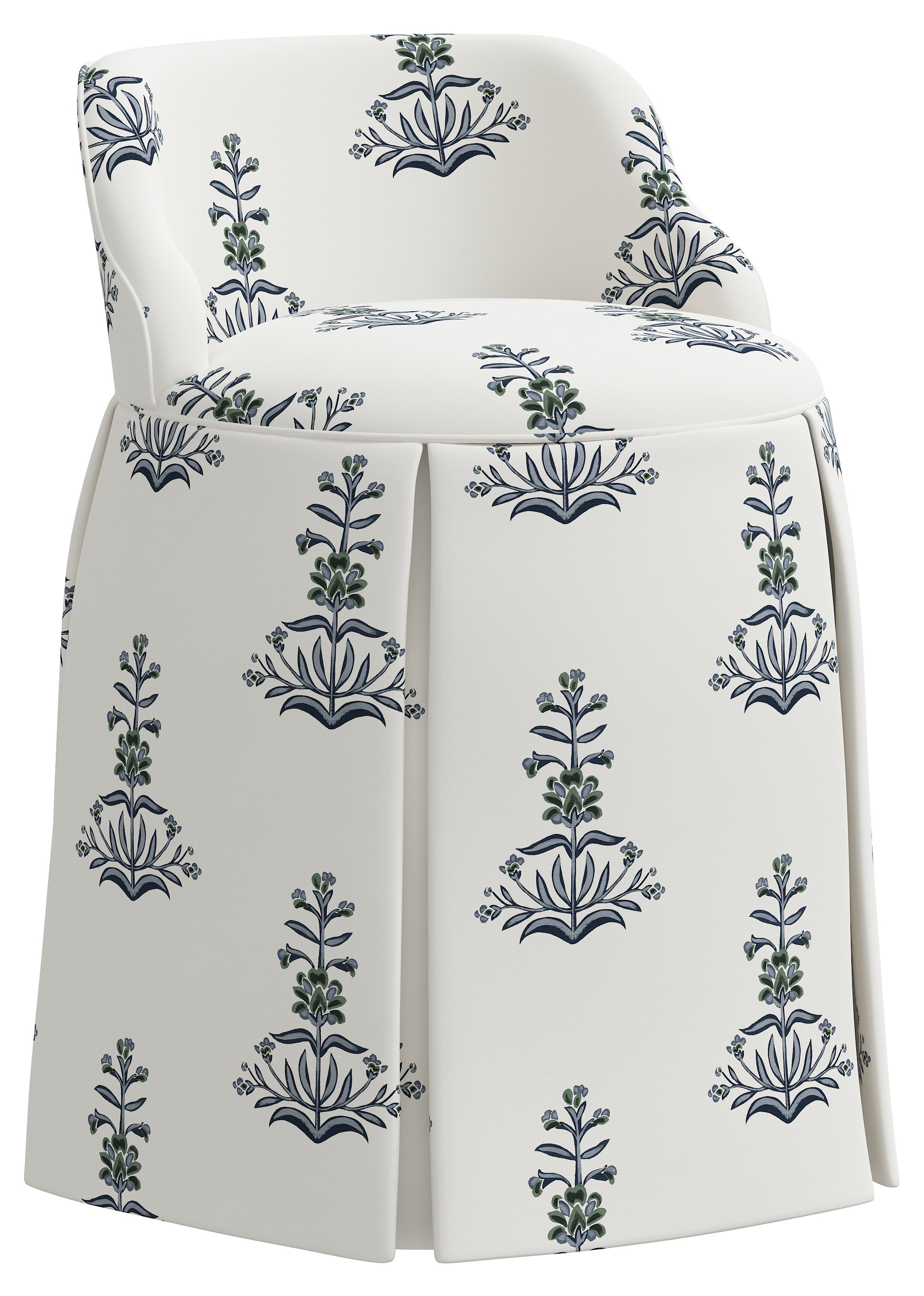 Addie Vanity Stool, Kiko Block Slate | One Kings Lane