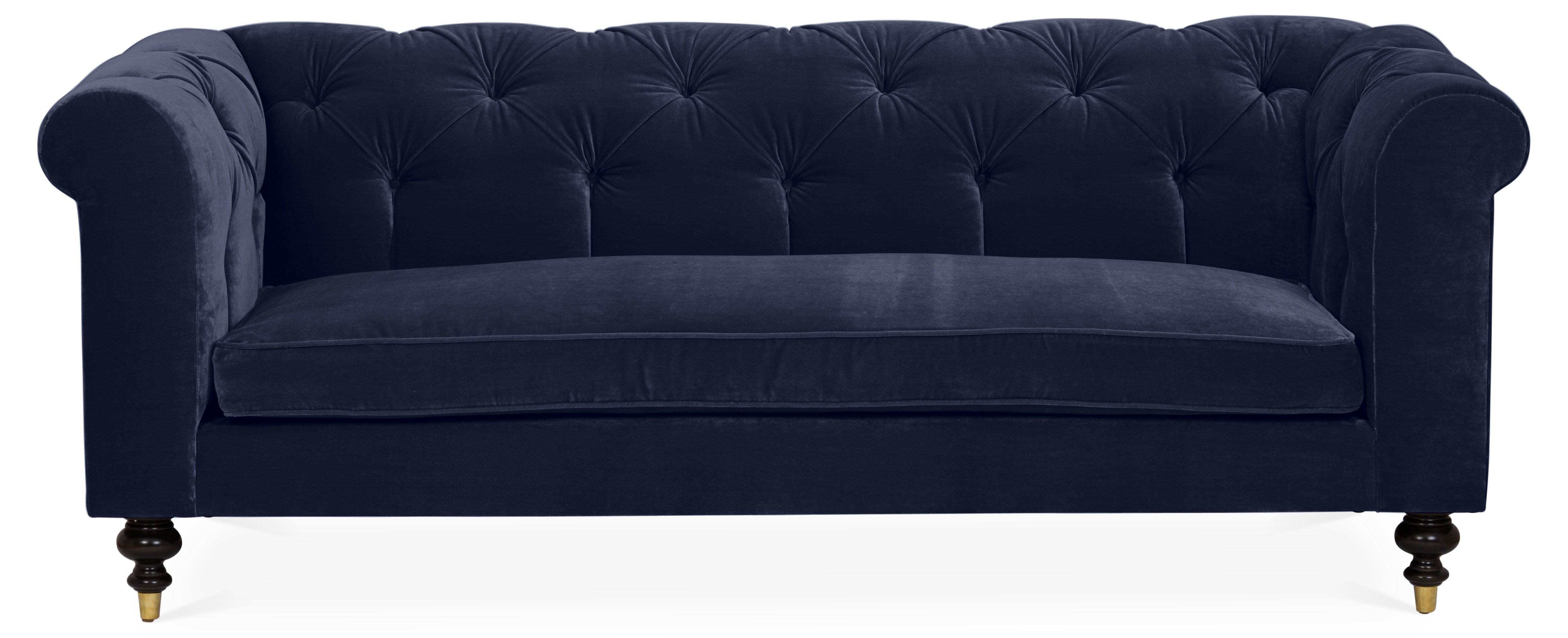 Dexter Tufted Sofa, Velvet | One Kings Lane