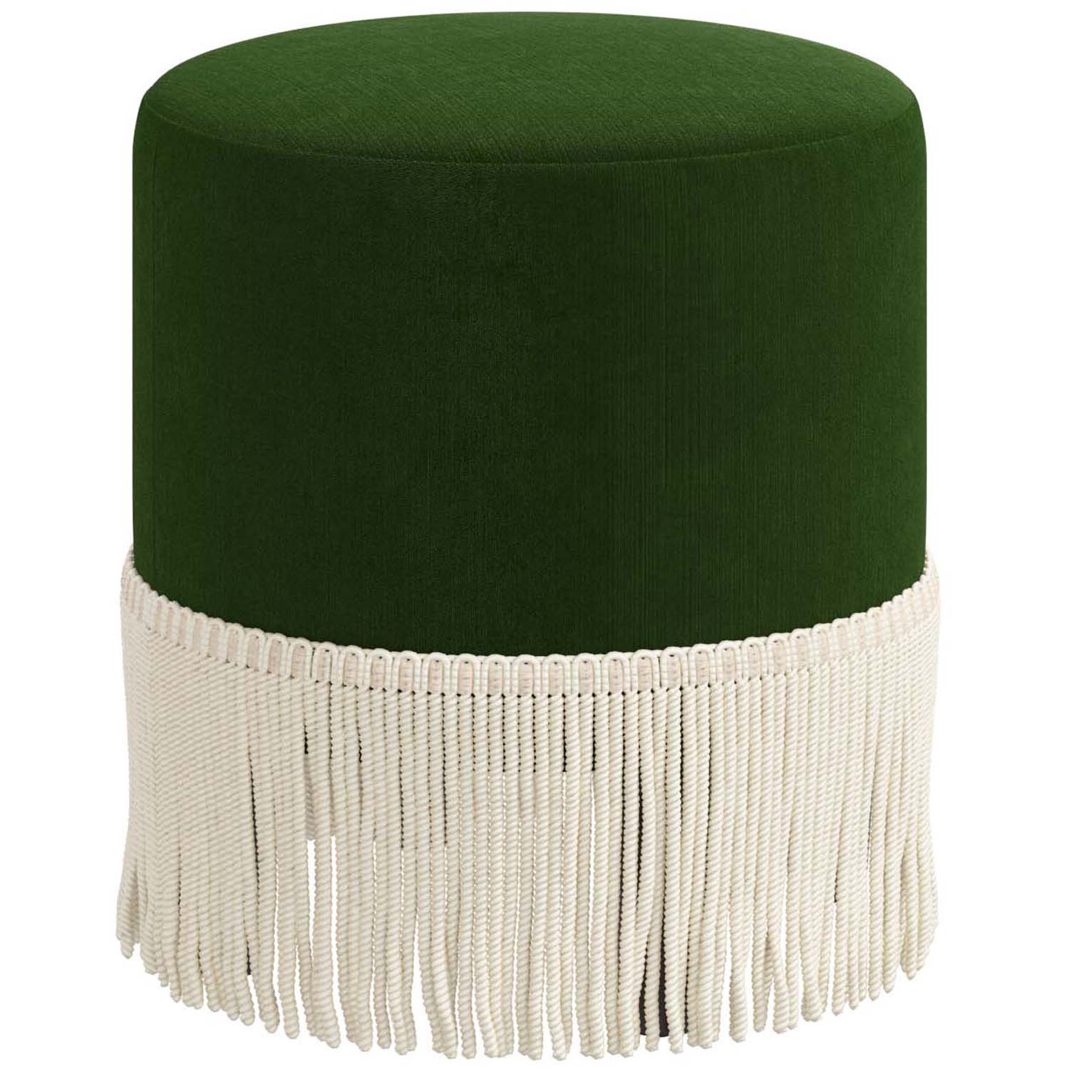 Pouf with fringe store