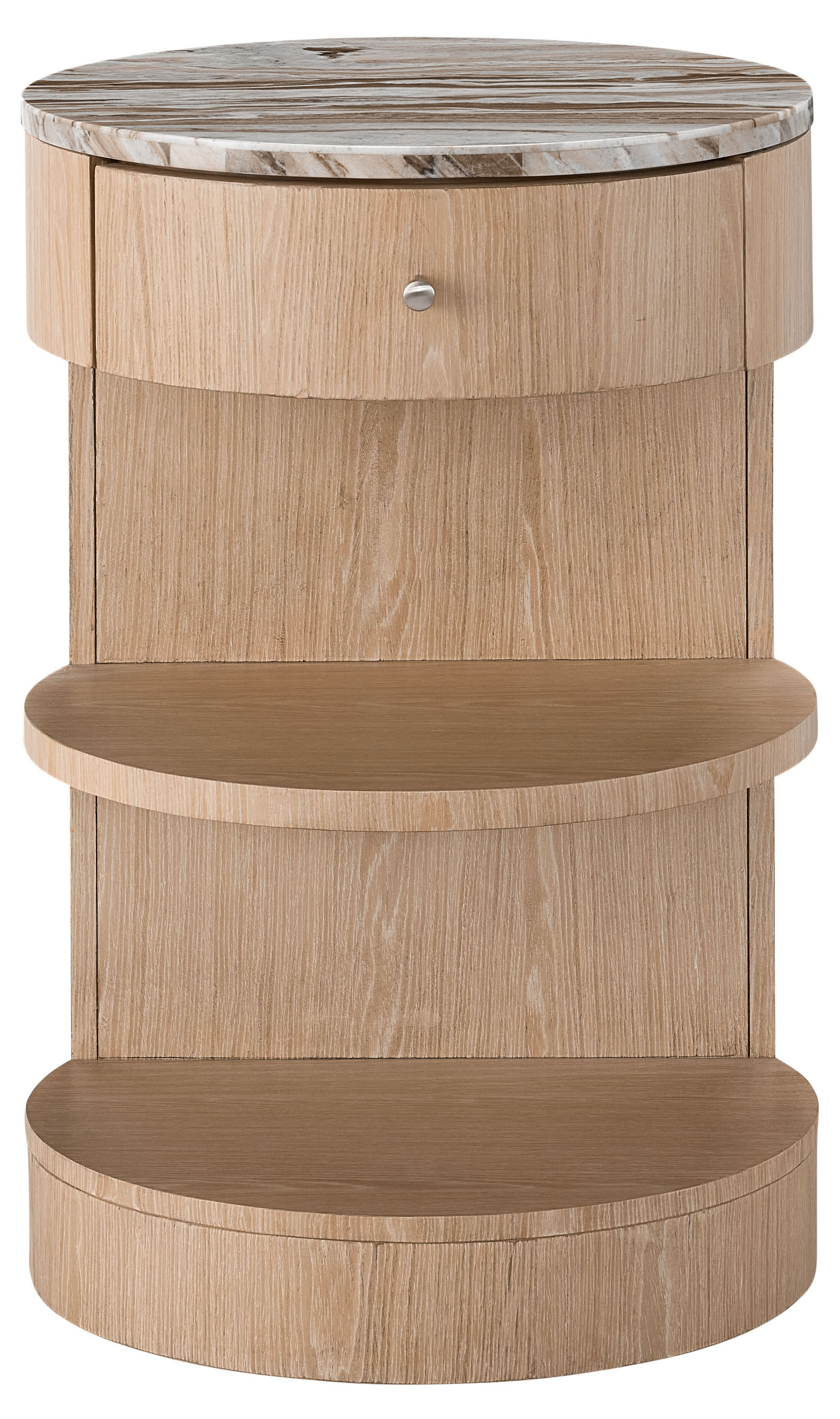 Avani Marble Top Nightstand, Natural Oak | One Kings Lane