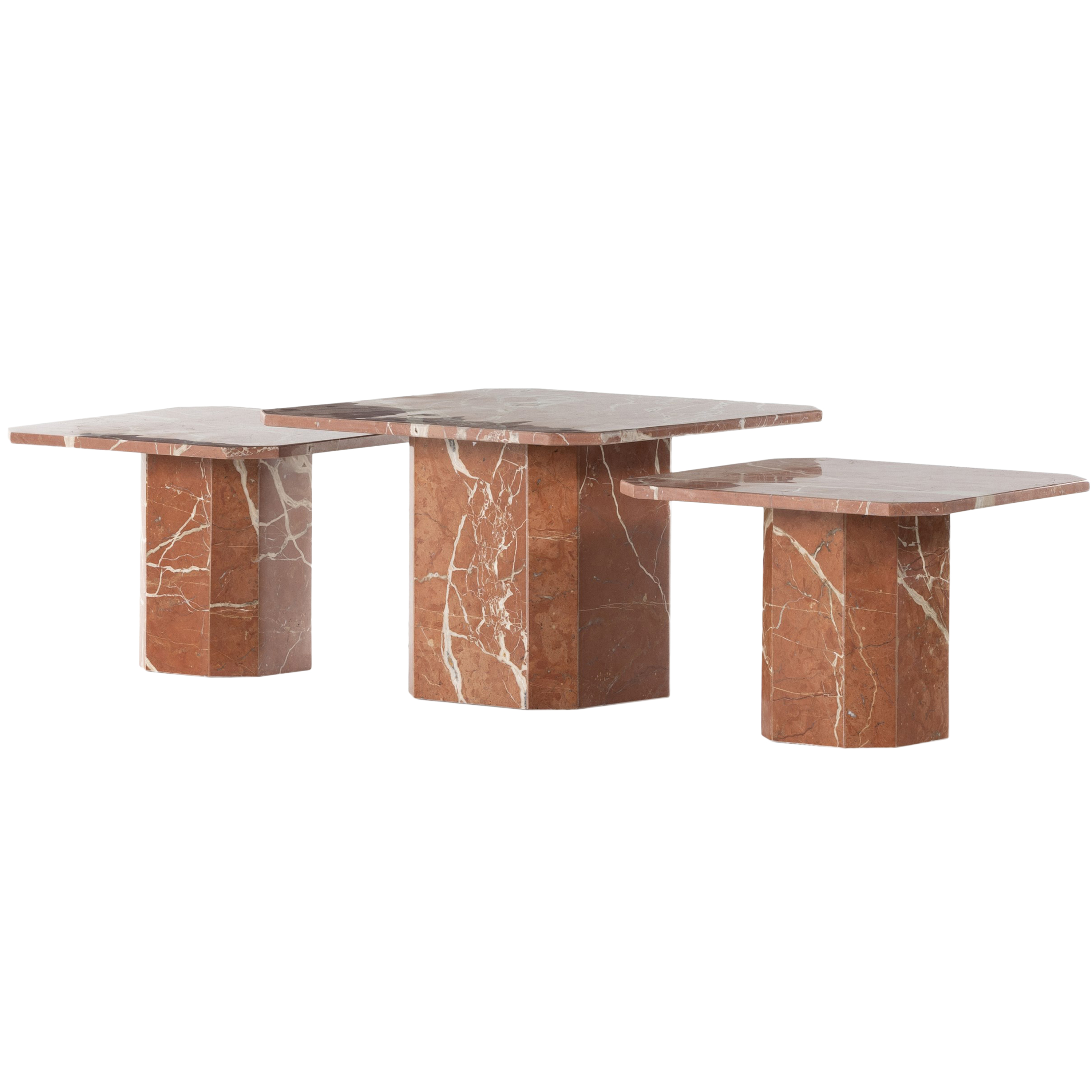 Vienna 3-pc Coffee Table Set, Rusty Marble | One Kings Lane