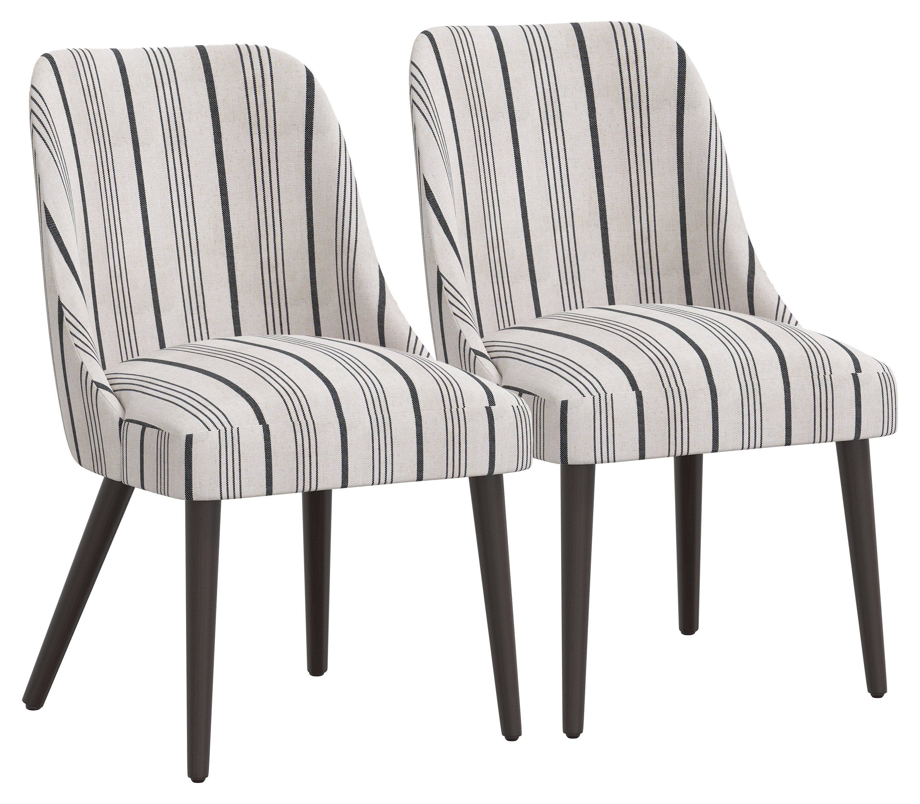 S/2 Barron Side Chair, Alcot Coal | One Kings Lane