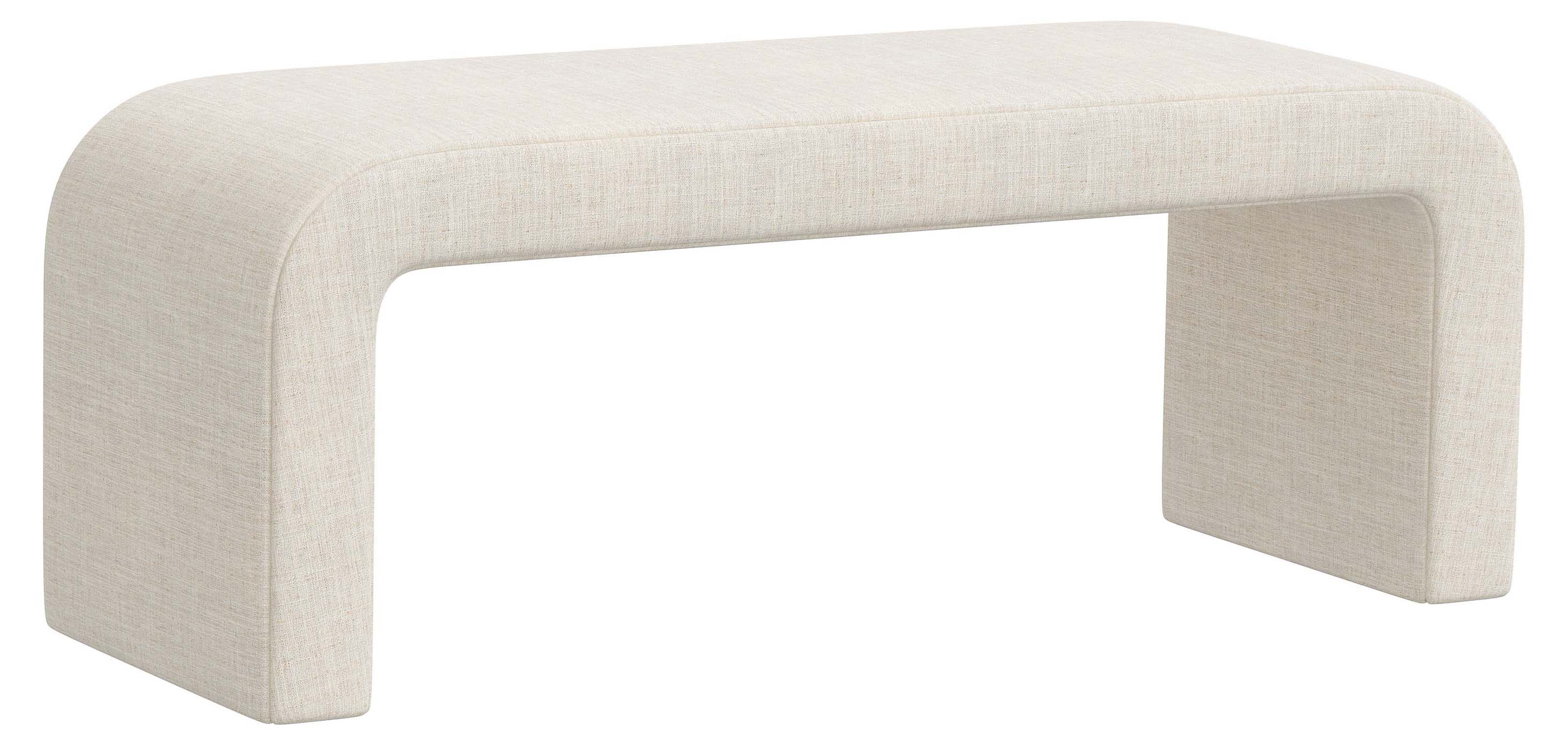 Celia Waterfall Linen Bench | One Kings Lane