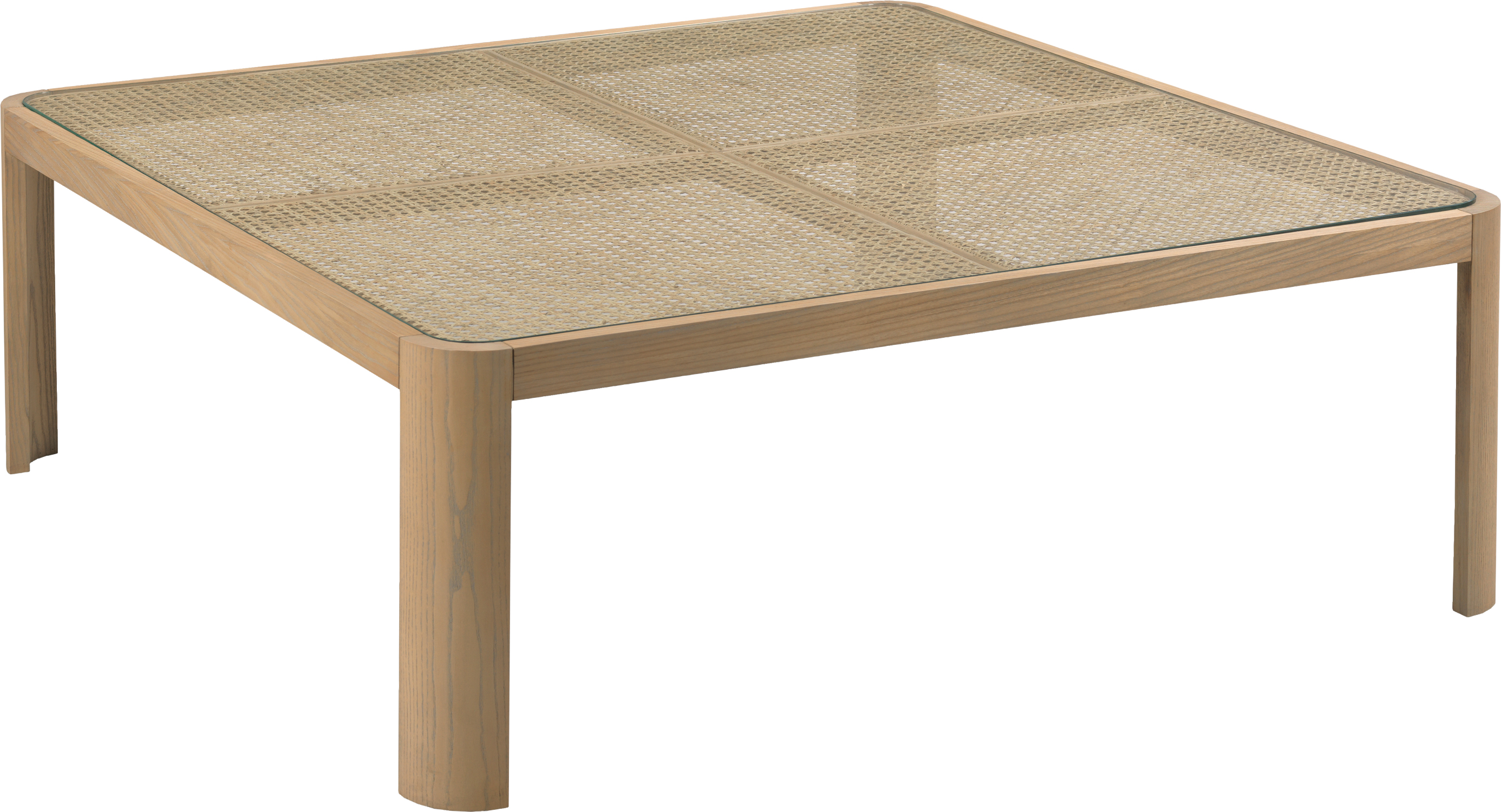 Heidi Square Cane Cocktail Table, Natural | One Kings Lane